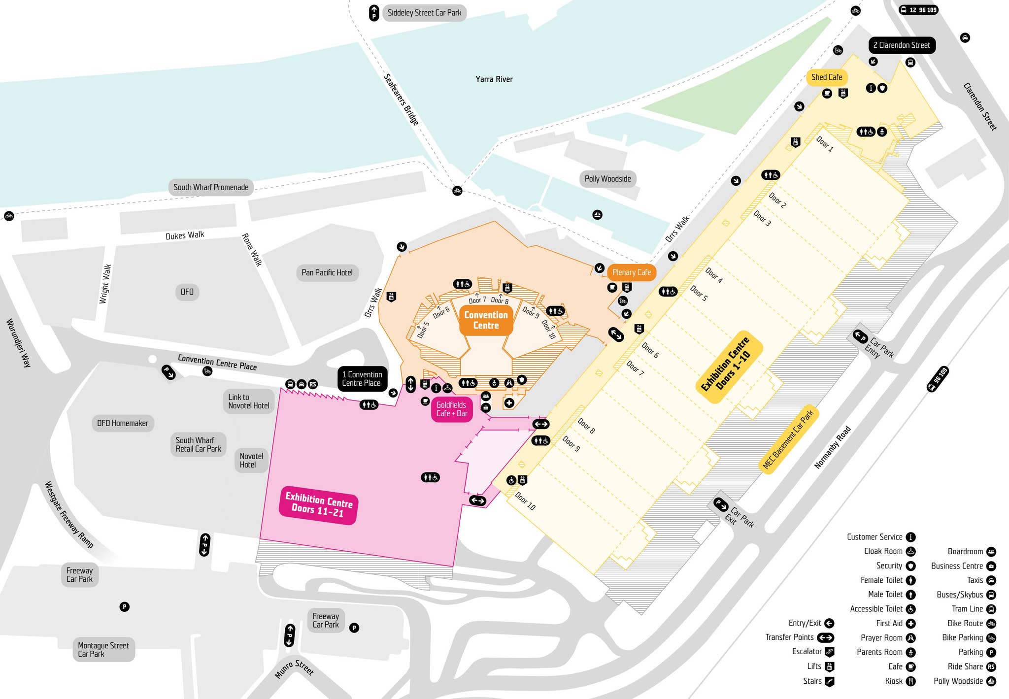 MCEC Venue Map Facilities Services by Melbourne Convention and ...