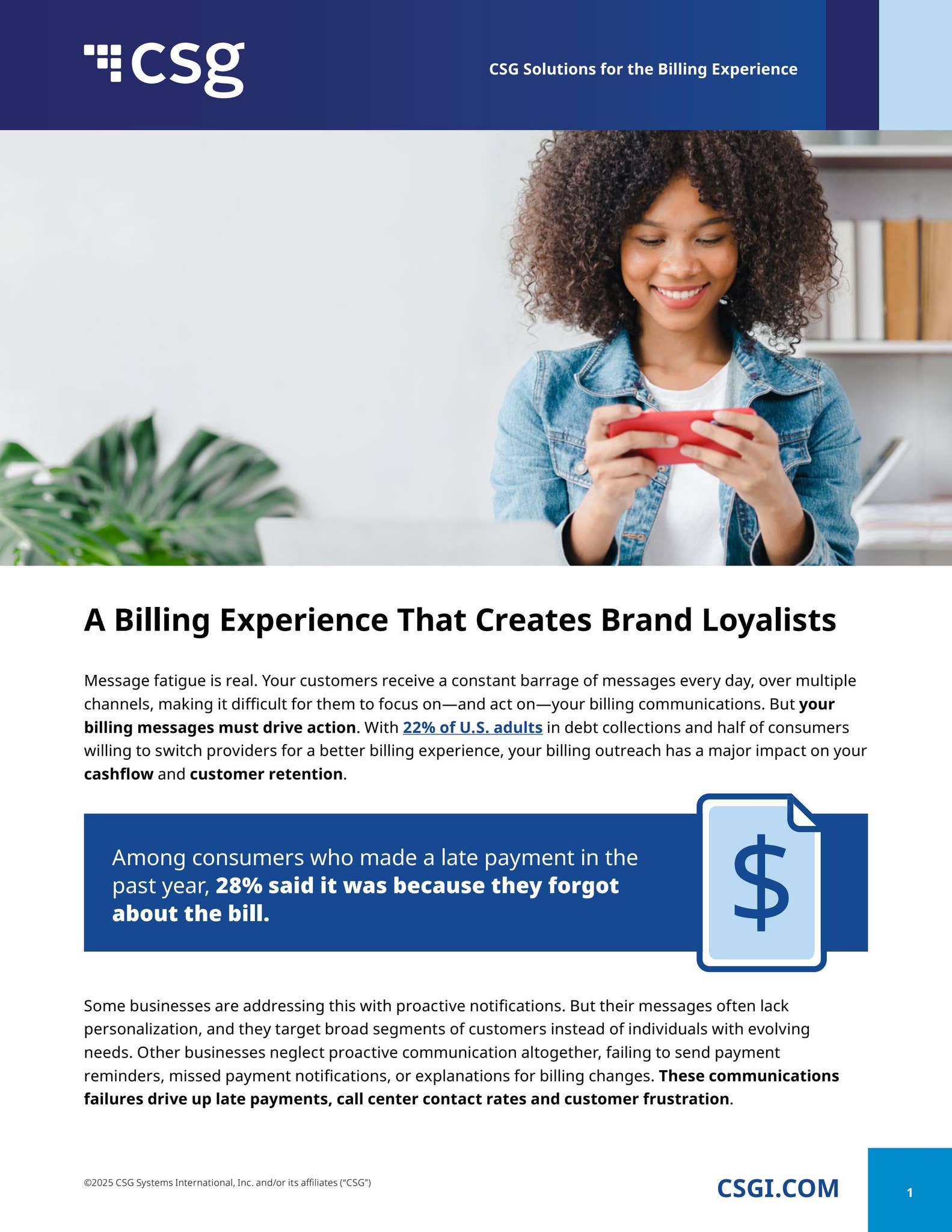 CSG Billing Experience Datasheet by CSG Systems - Issuu
