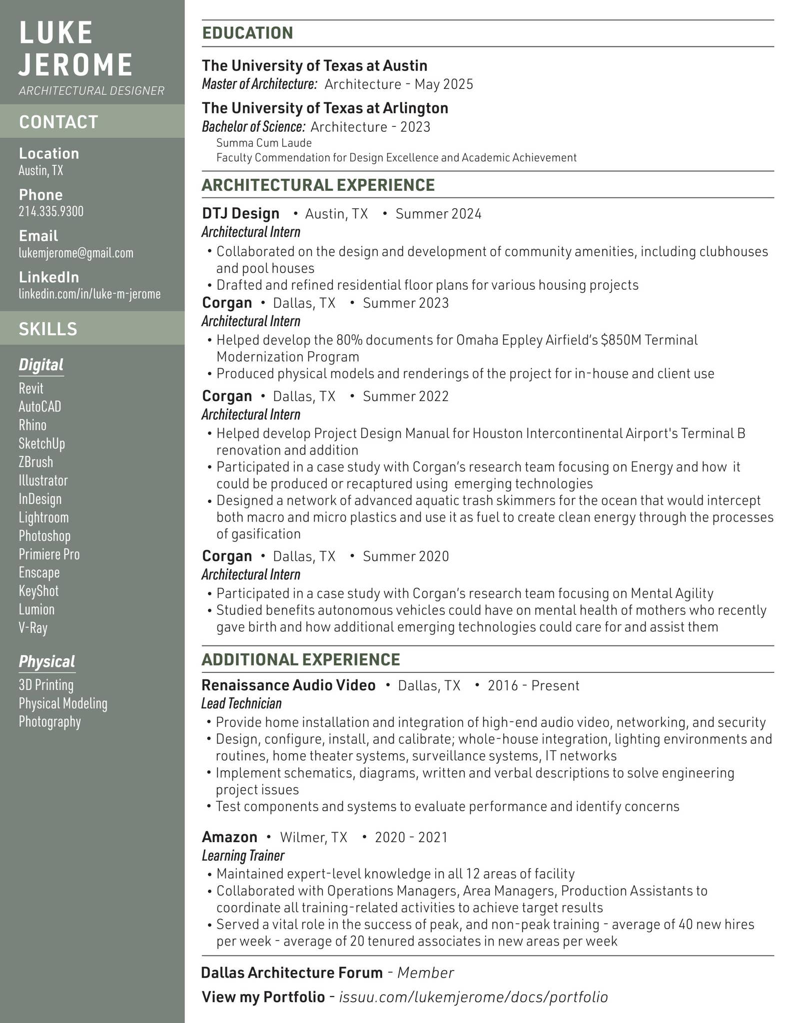 Resume by Luke Jerome - Issuu