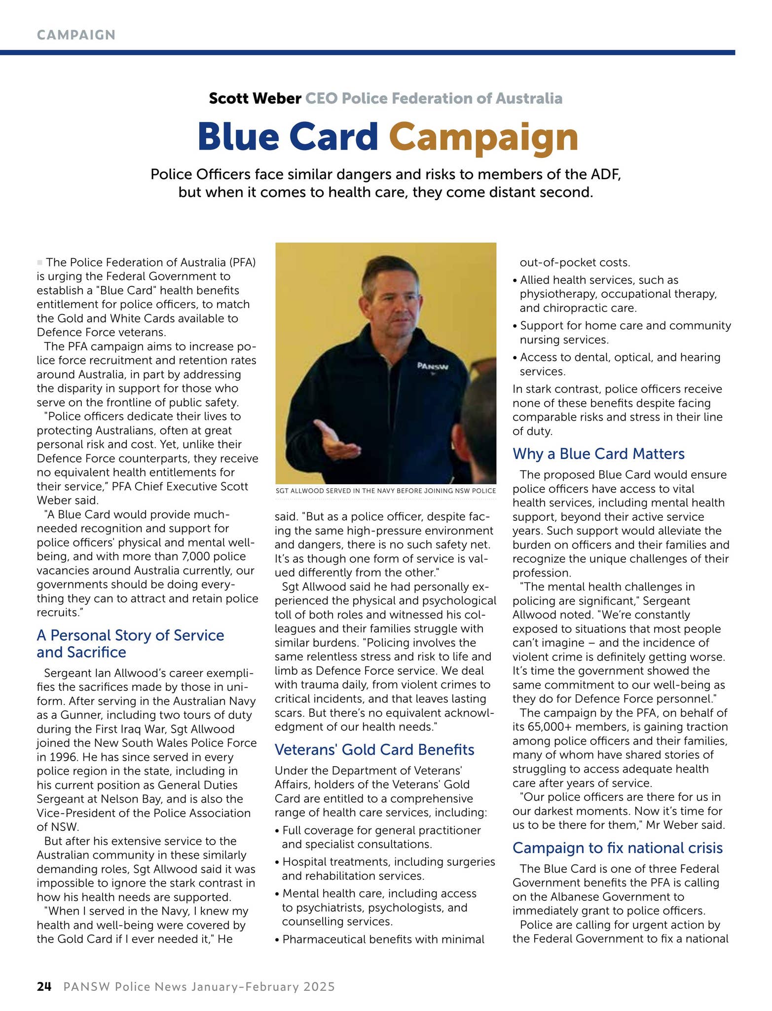 PANSW Police News Magazine - Jan | Feb 2025 by Police Association of ...