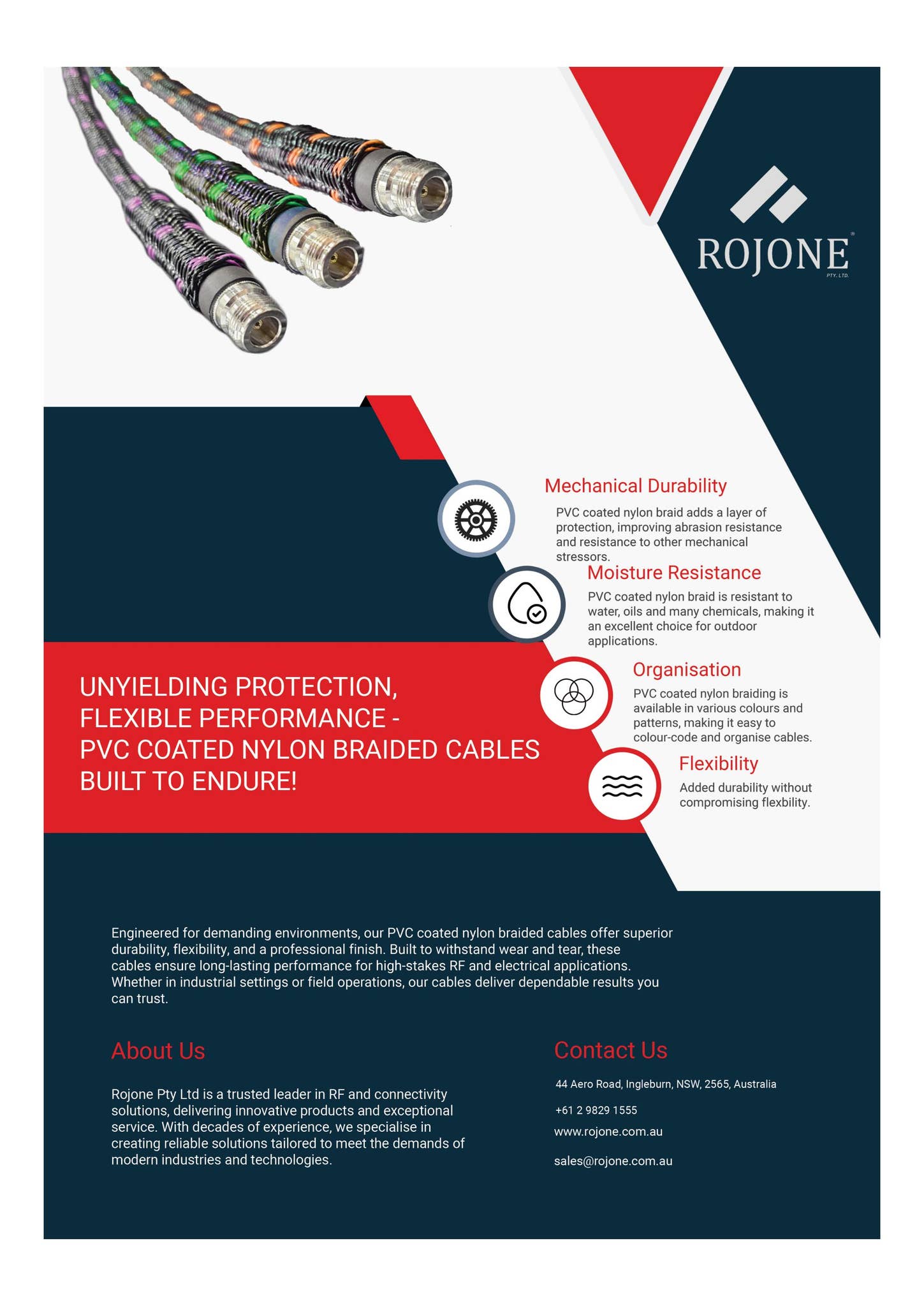 Rojone Cable Braiding Flyer by Rojone Pty Ltd - Issuu