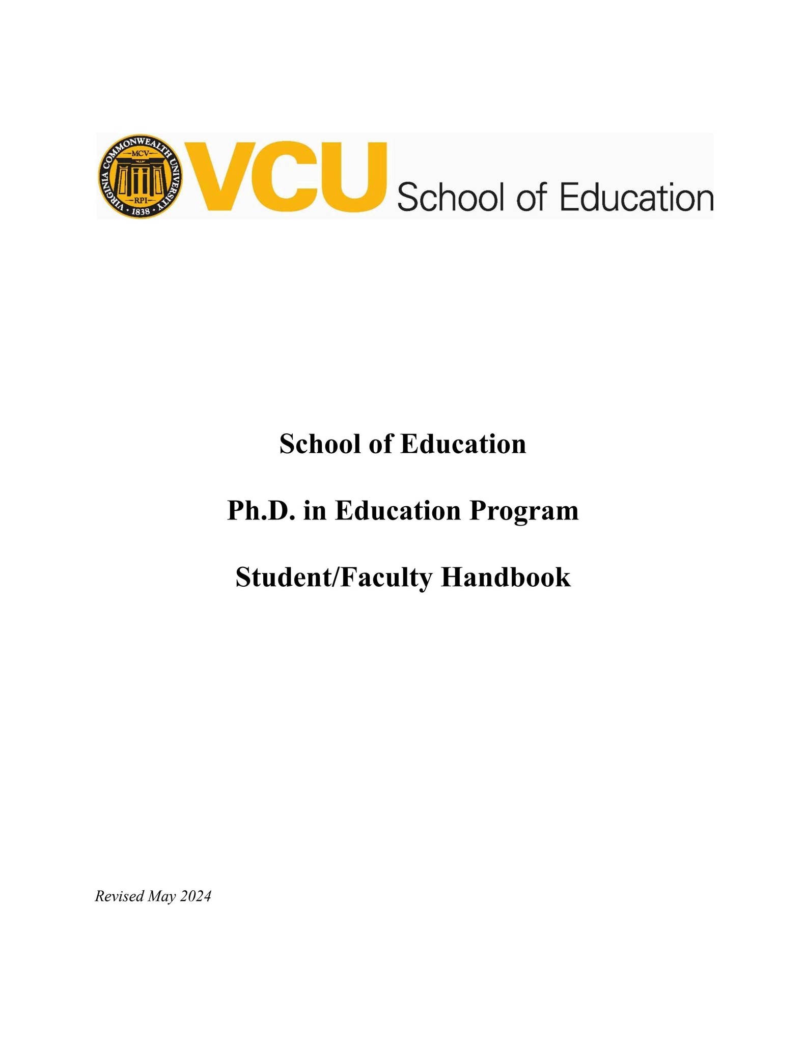 SOE PhD in Education Program Handbook by VCU School of Education - Issuu