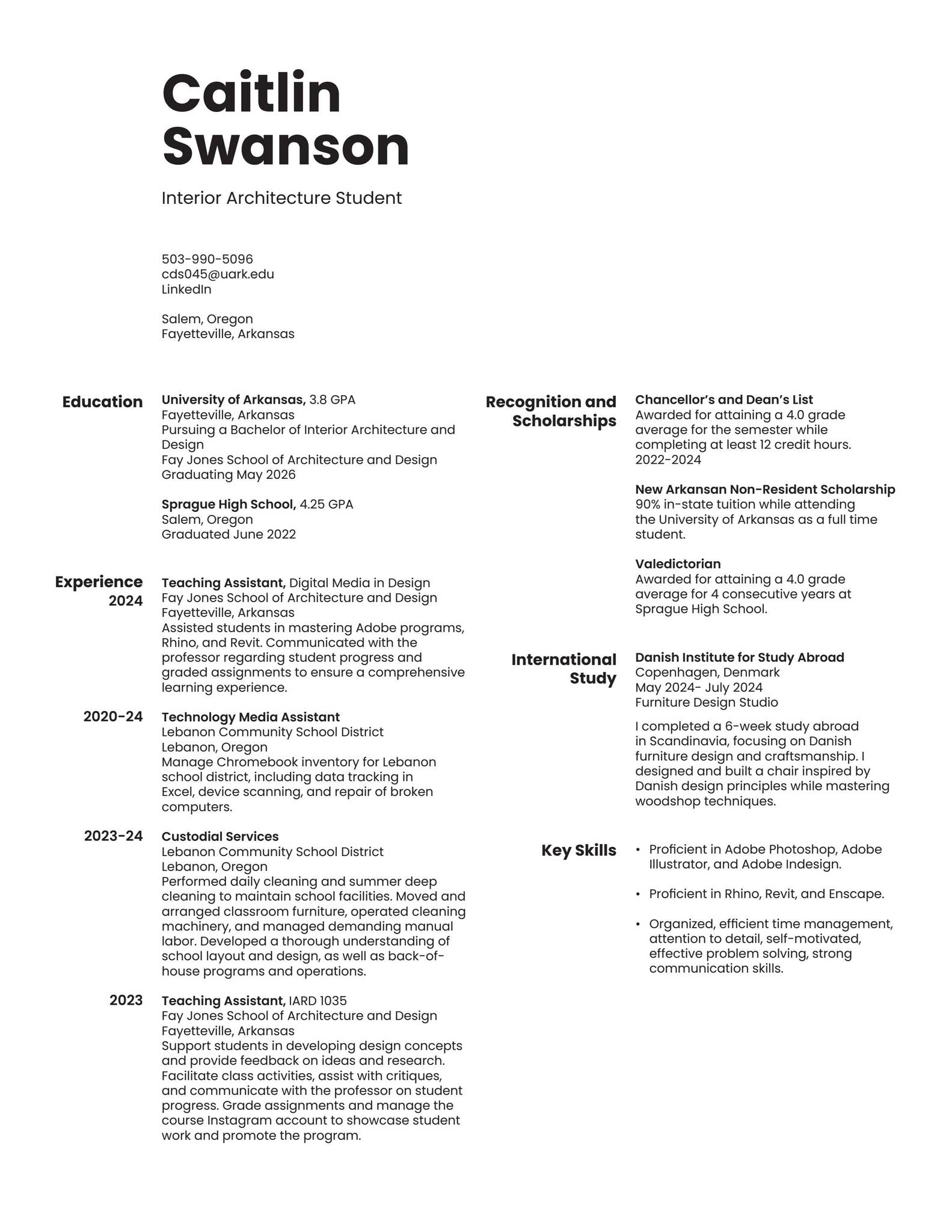 Swanson_Caitlin_Resume by caitlinswansonn - Issuu
