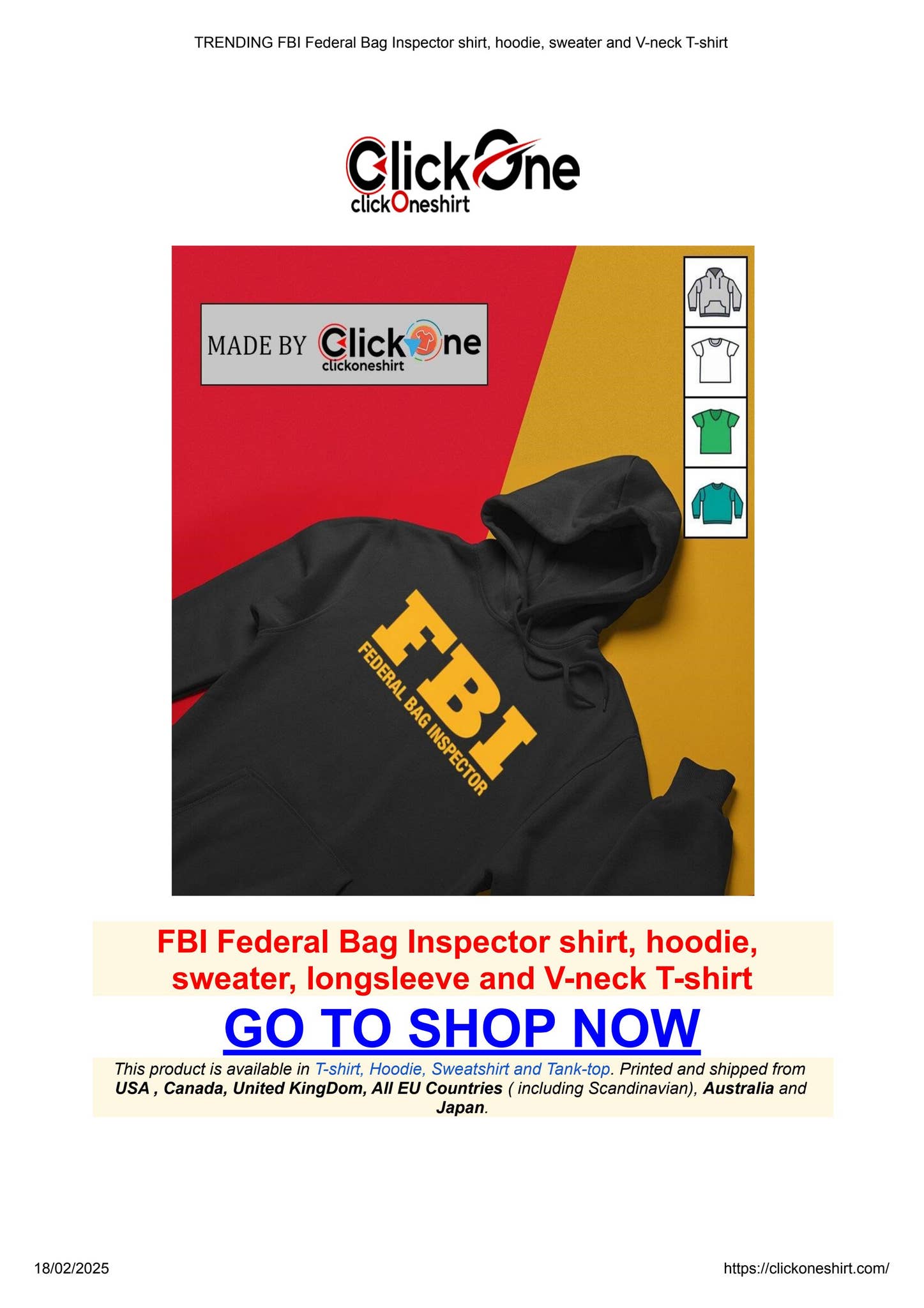 FBI Federal Bag Inspector shirt by Design AT Shop - Issuu
