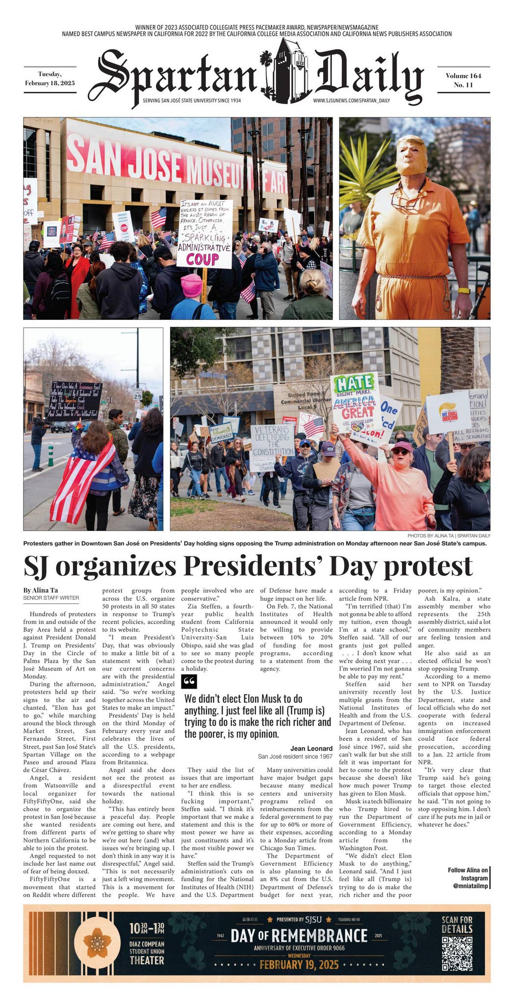 Spartan Daily Vol. 164 No. 11 by Spartan Daily - Issuu