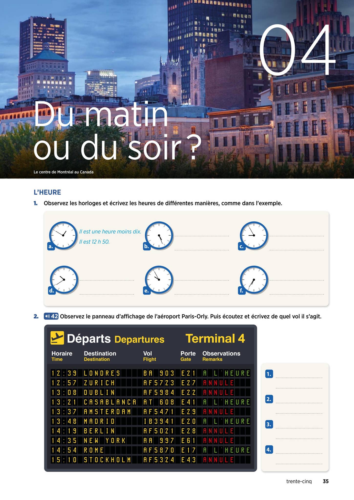 Unité modèle - Défi actuel 1 – Cahier d'exercices Édition hybride 2025 ...