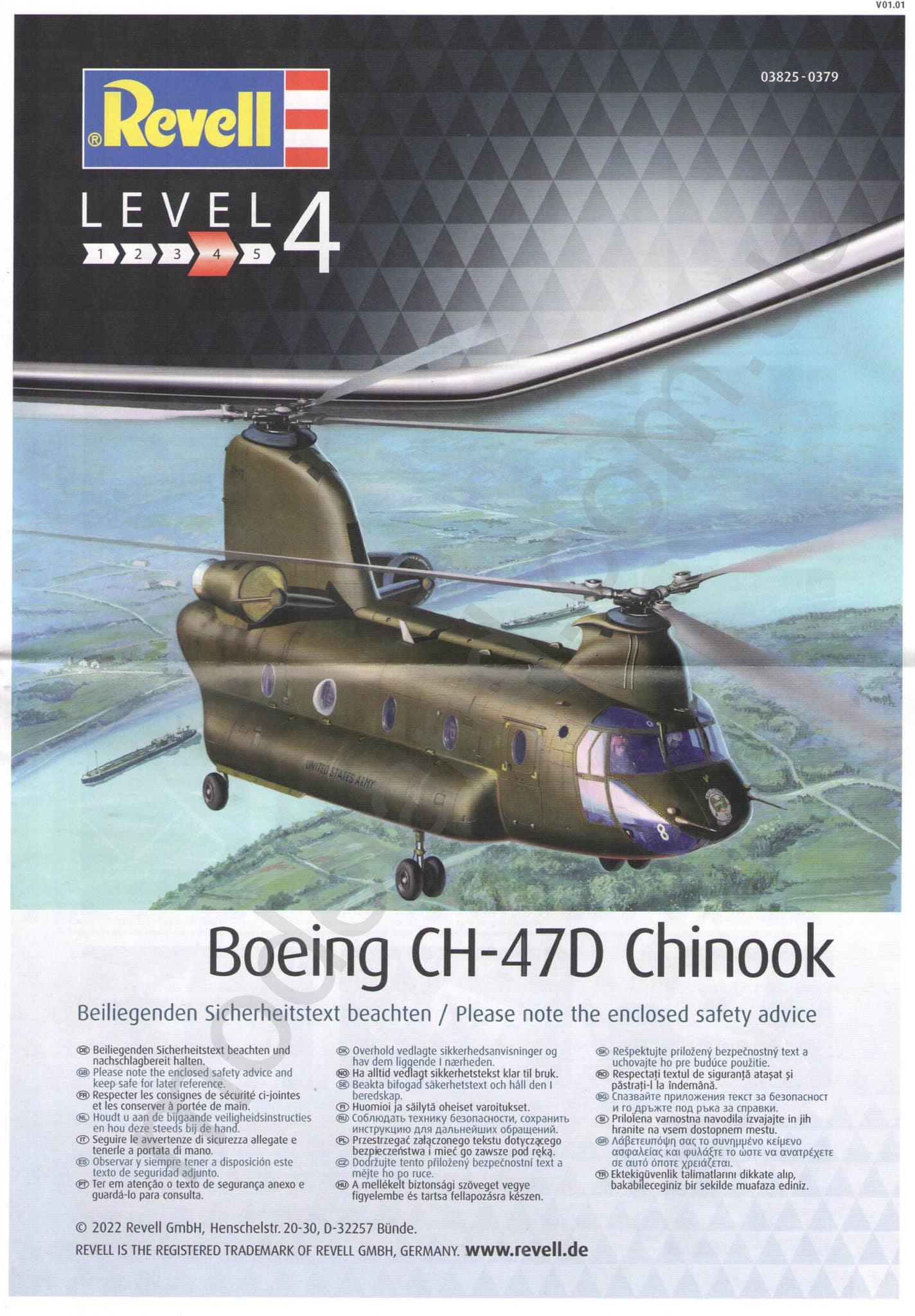 Revell 03825, CH-47D Chinook by Modeland - Issuu