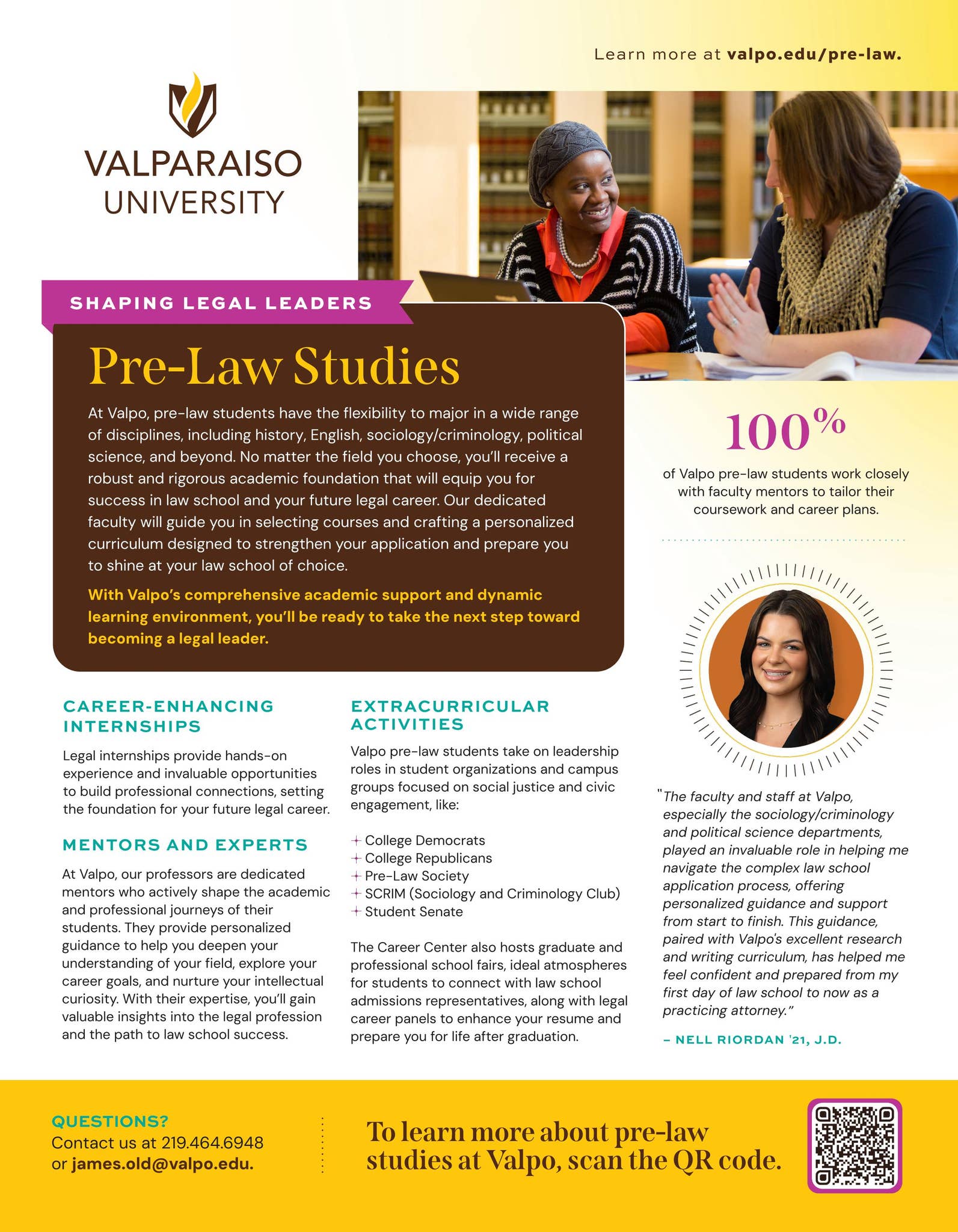 Pre-Law Infosheet | Valparaiso University by Valparaiso University - Issuu