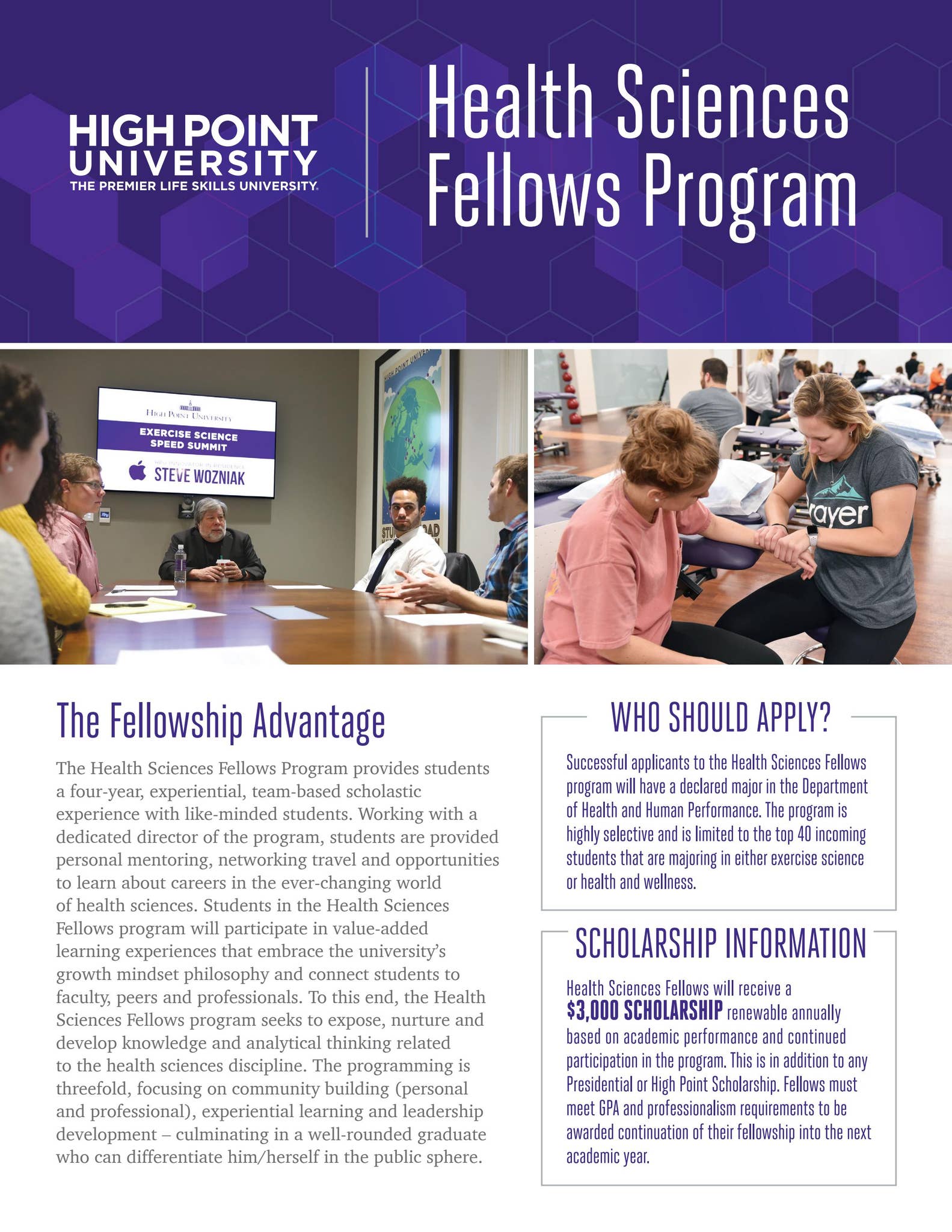 Health Sciences Fellows Program by High Point University - Issuu