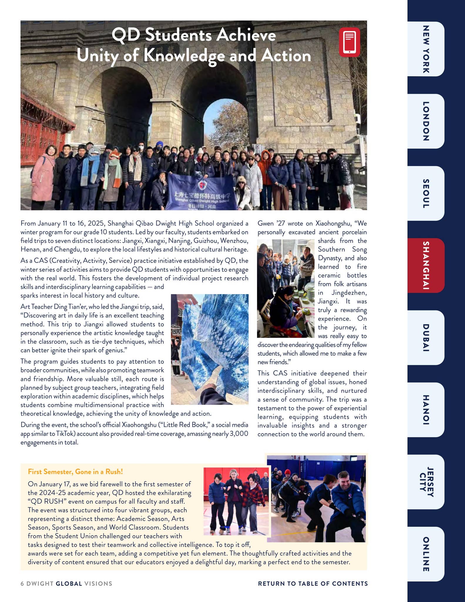 Dwight Global Visions Newsletter Winter 2025 by Dwight School - Issuu