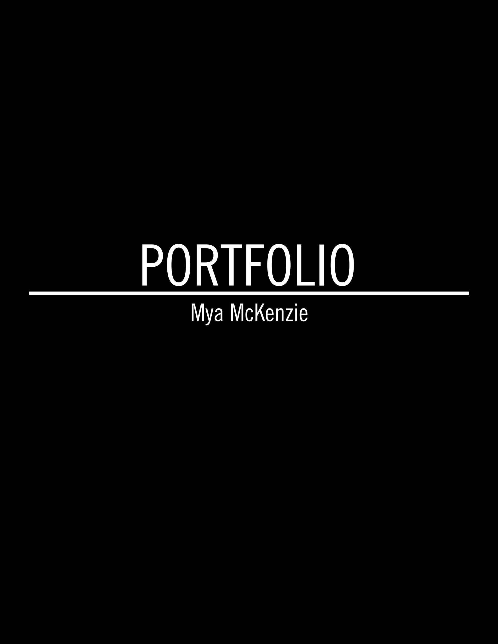 Mya McKenzie_Art Portfolio by Mya McKenzie - Issuu