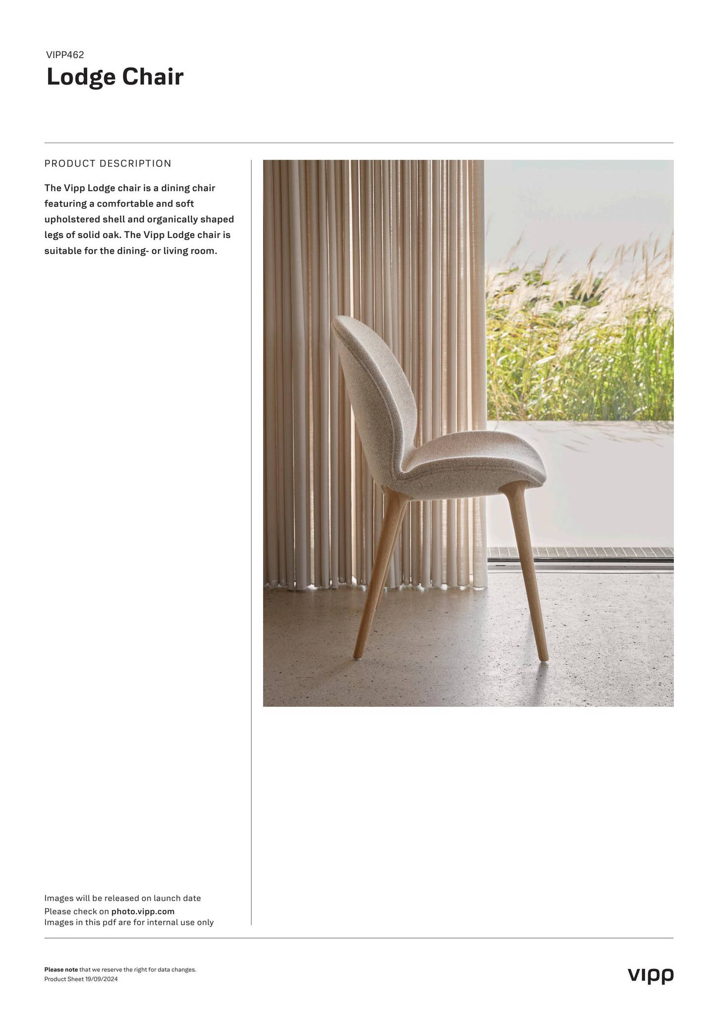 Vipp462 Lodge Chair Product Sheet by vipp - Issuu