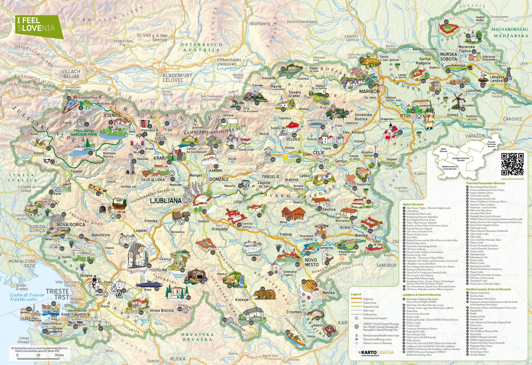 Iconographic map of Slovenia by Slovenian Tourist Board - Issuu