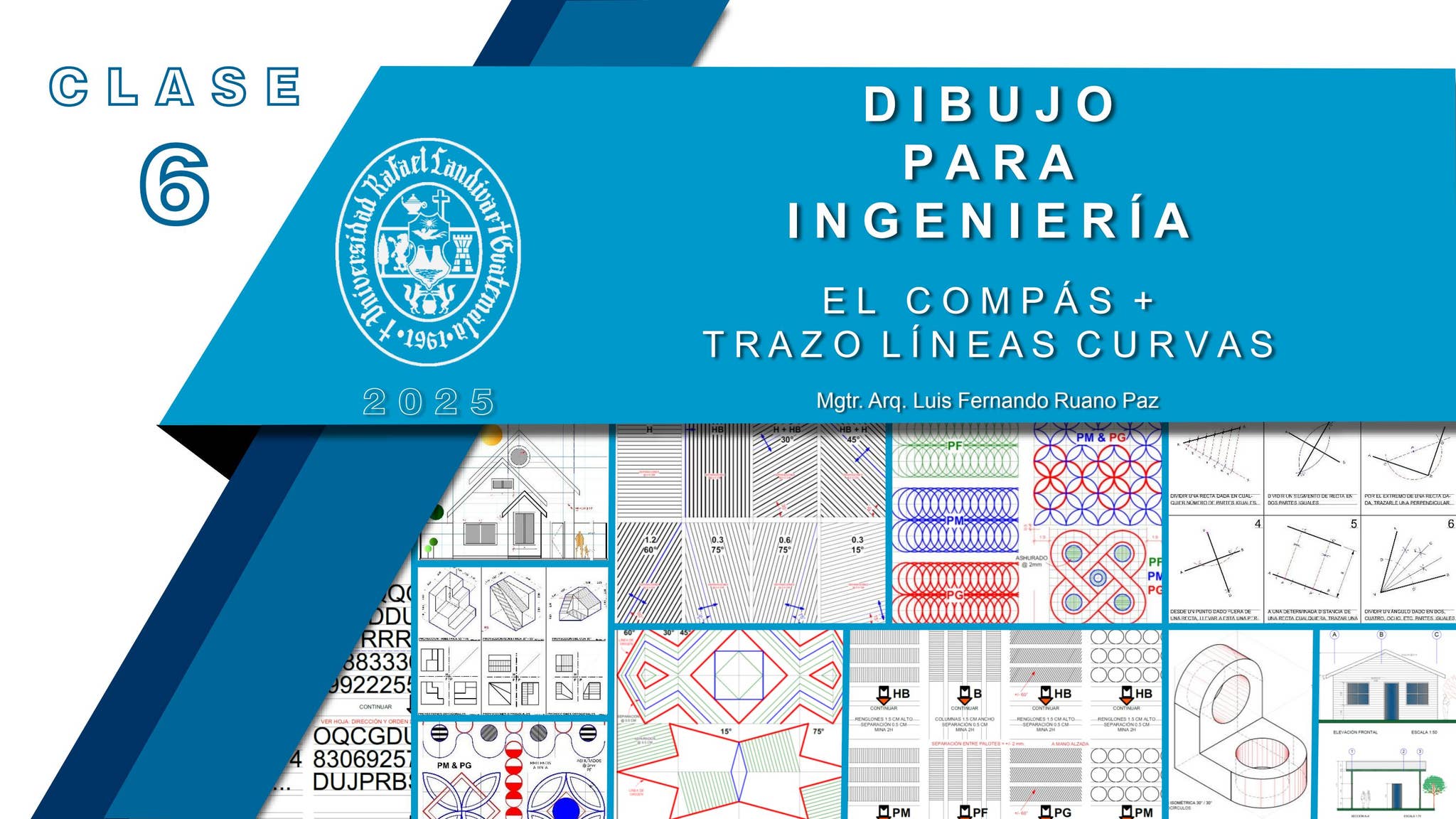 CLASE 6 > EL COMPÁS + TRAZO DE LÍNEAS CURVAS > DIBUJO PARA INGENIERÍA ...