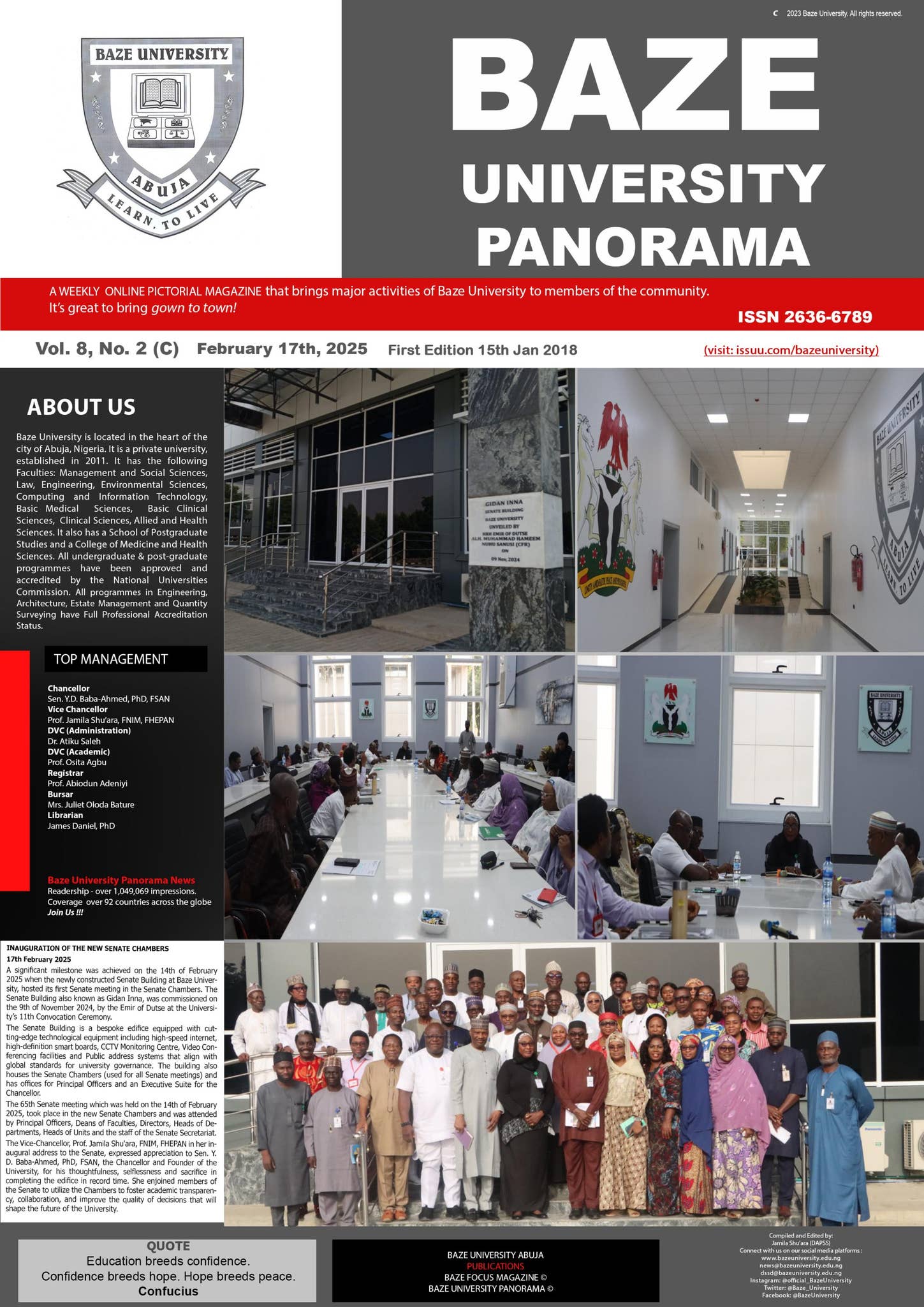 BAZE UNIVERSITY PANORAMA NEWS (17th Feb 2025).png by Baze University ...