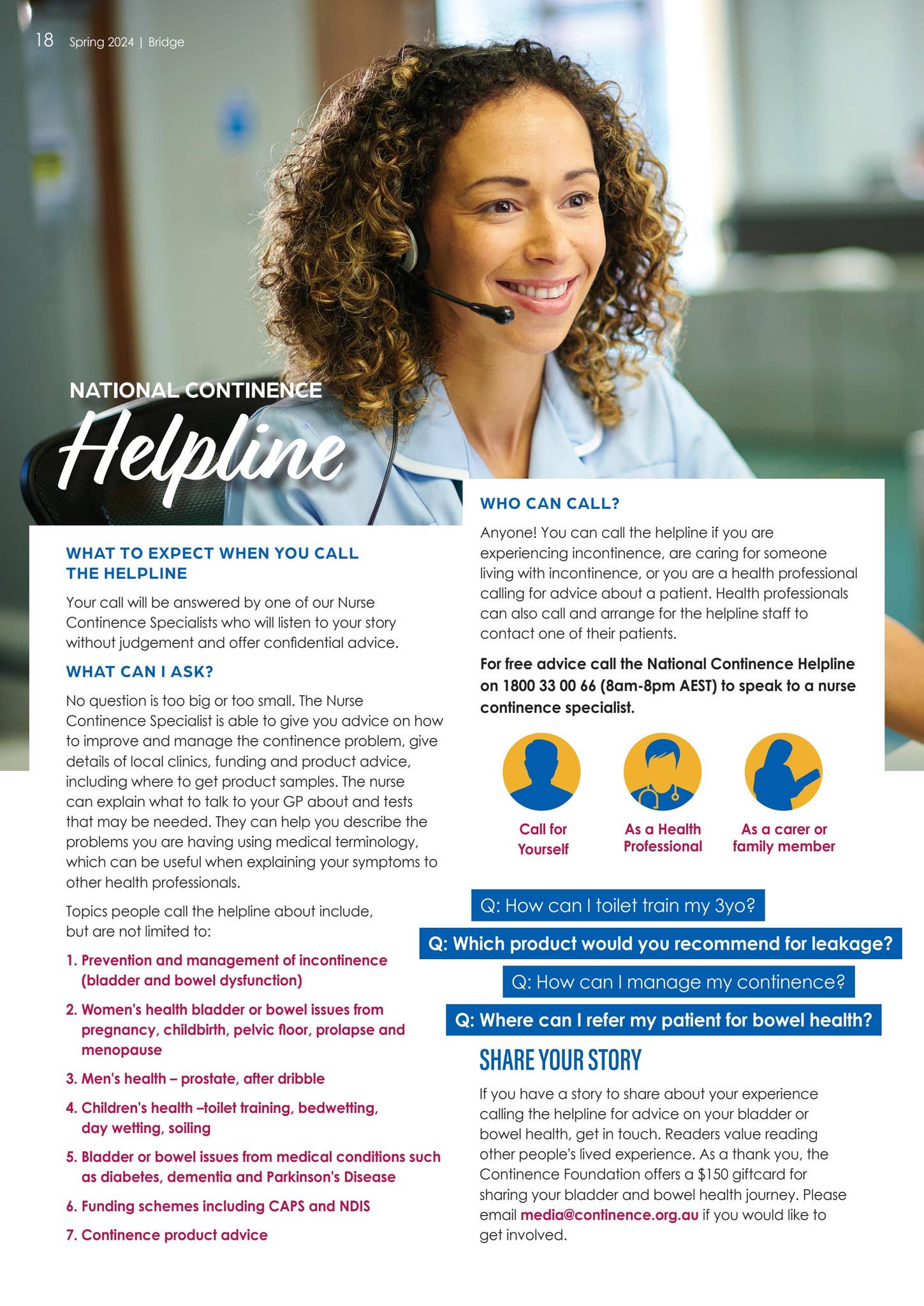 Bridge Summer 2025 by Continence Health Australia - Issuu