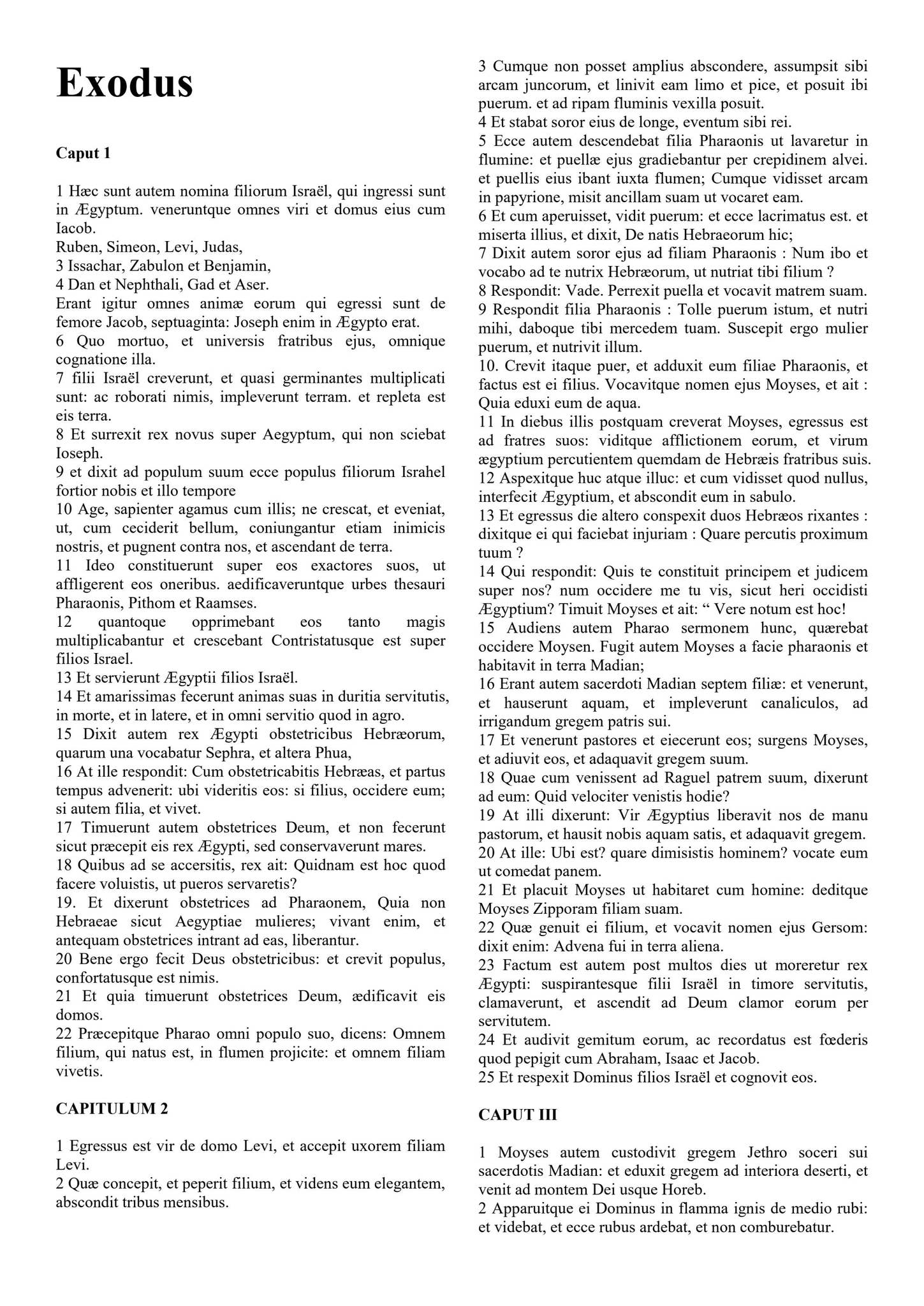 Latin - The Book of Exodus by Filipino Tracts and Literature Society ...