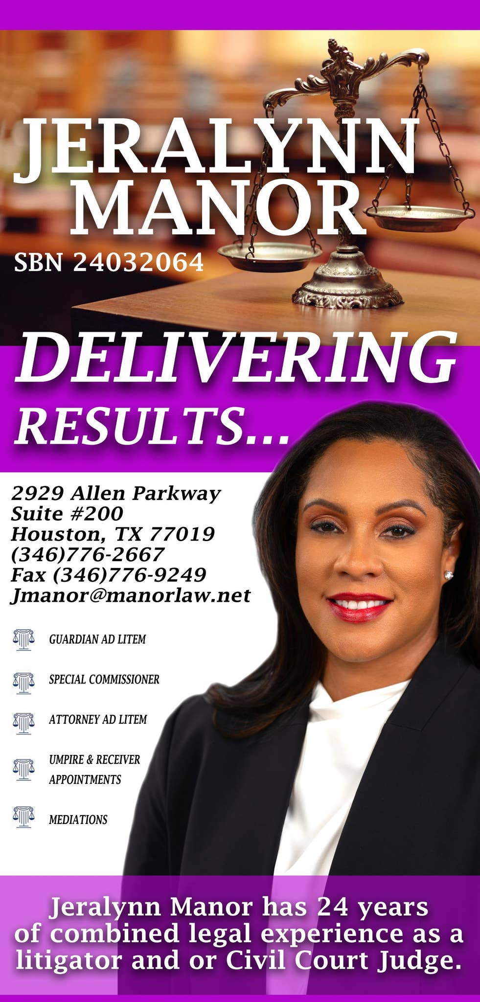 The Attorney Jeralynn Manor Law Firm Delivers Results by Aubrey R ...
