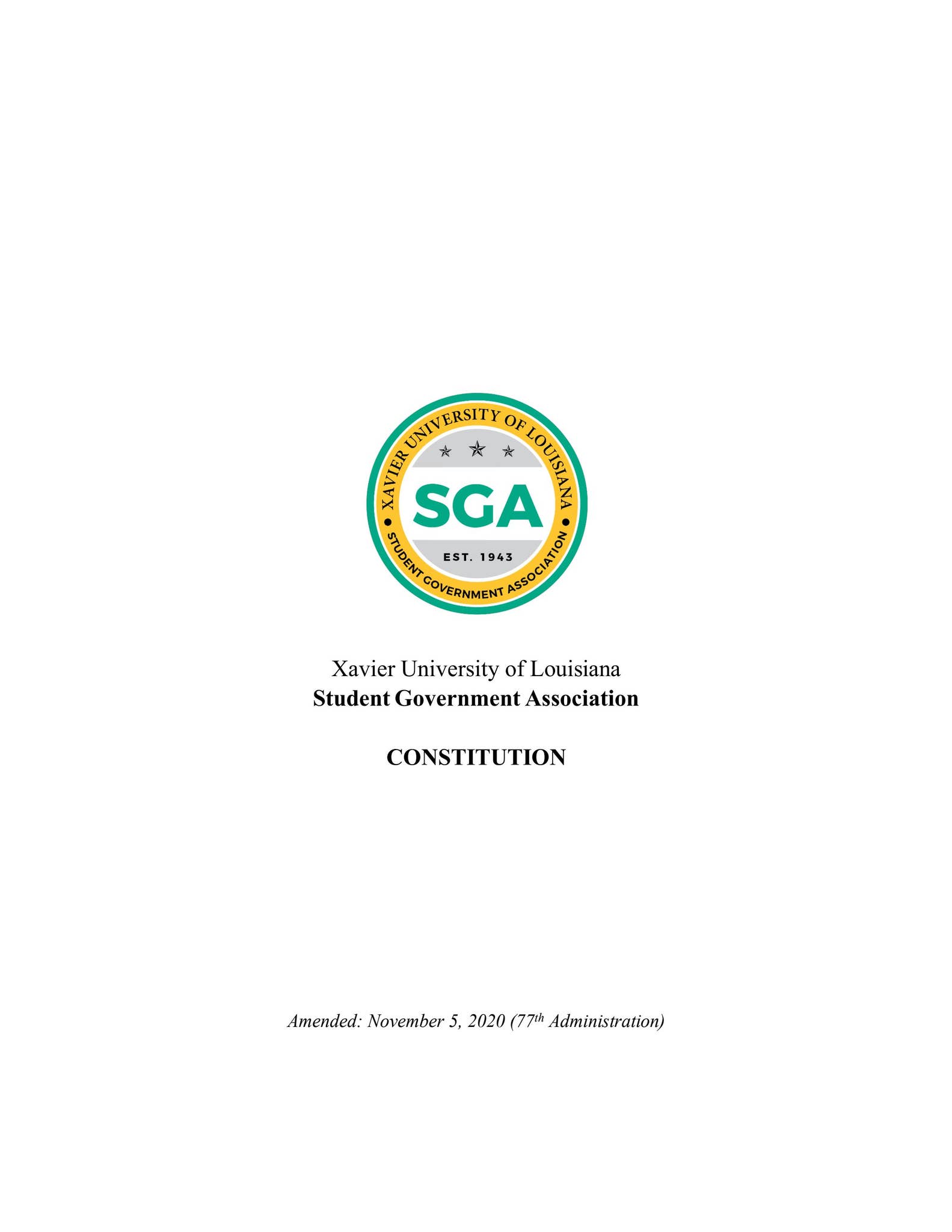 XULA SGA Constitution by XULA SGA - Issuu