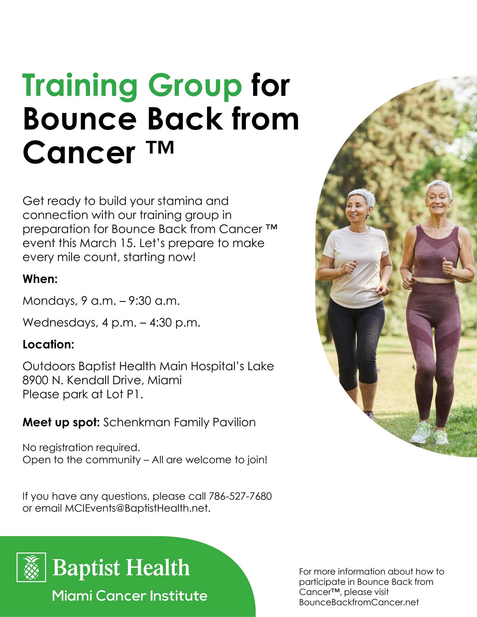 Training Group for Bounce Back from Cancer by Baptist Health Foundation ...