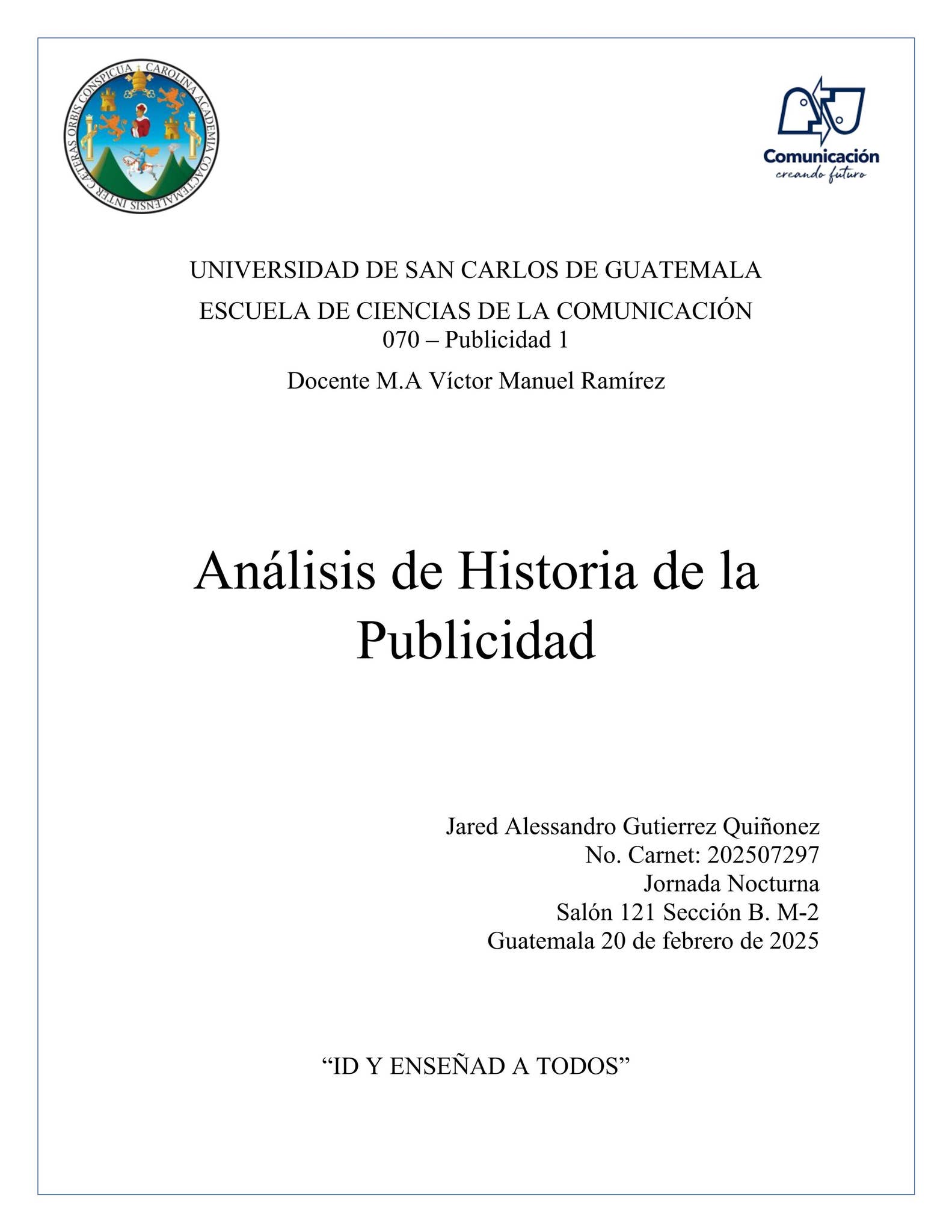 Analisis Historia de la Publicidad by JARED ALESSANDRO GUTIERREZ ...