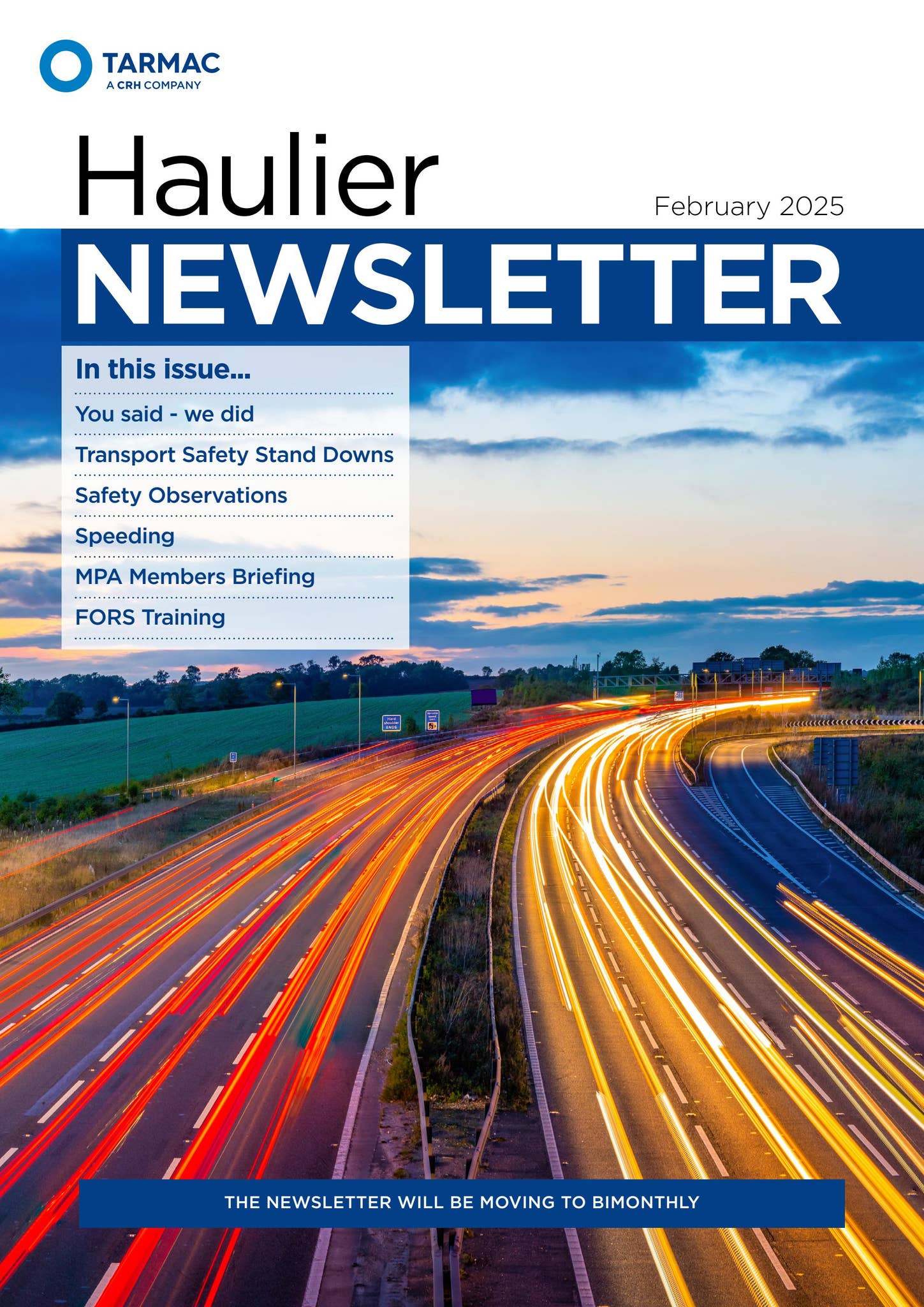 Haulier Newsletter Feb25 by Tarmac - Issuu