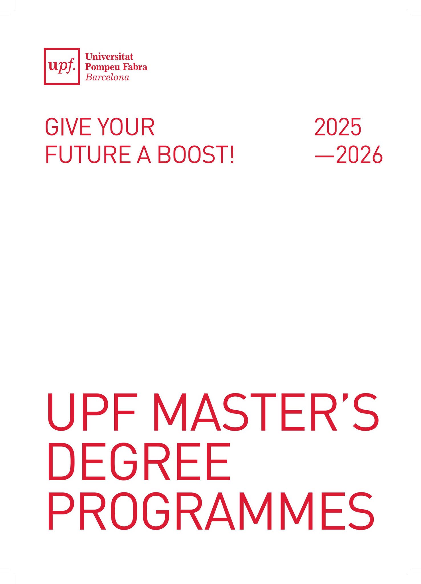 Master's degree programmes 2025-2026 by Universitat Pompeu Fabra - Issuu