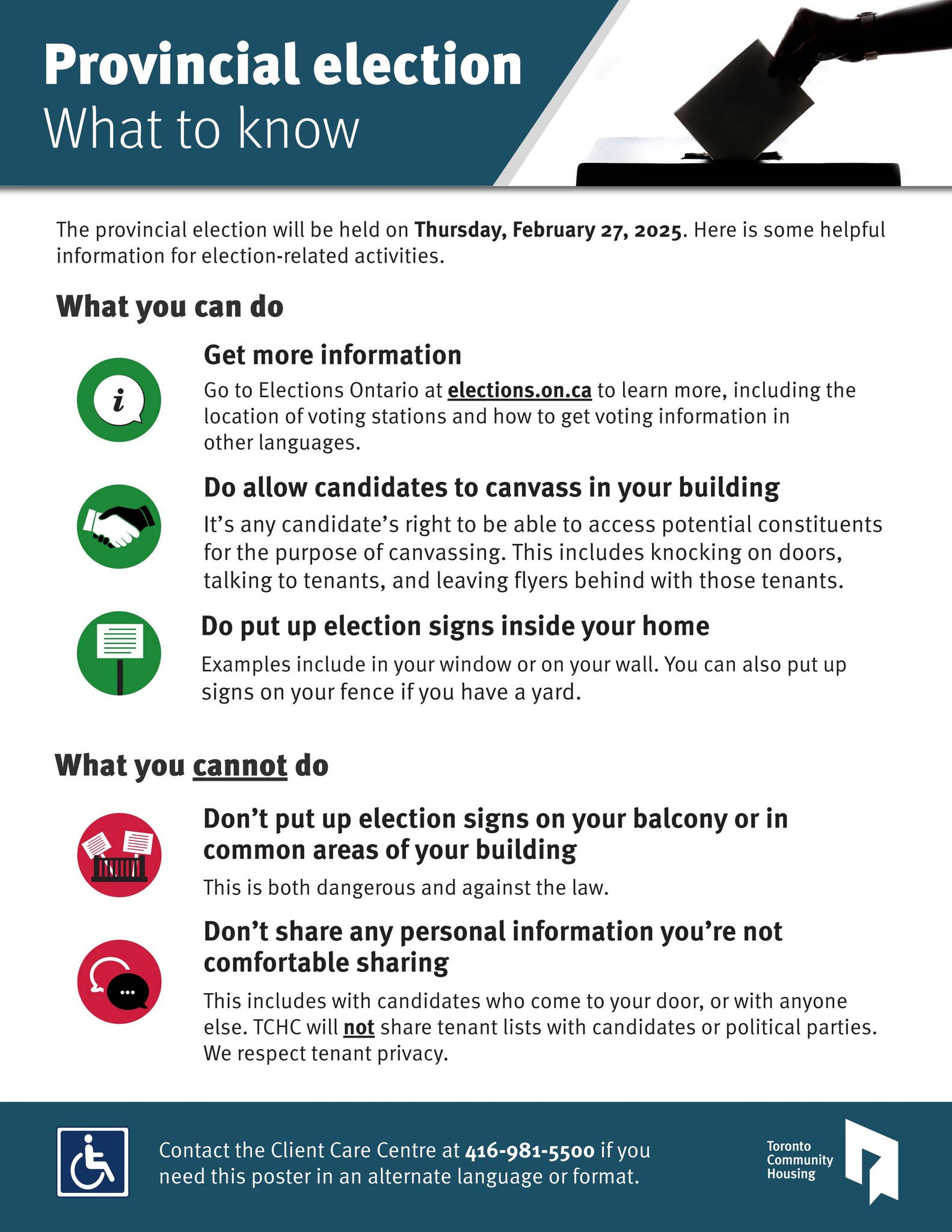 Provincial election poster 2025 by Toronto Community Housing - Issuu