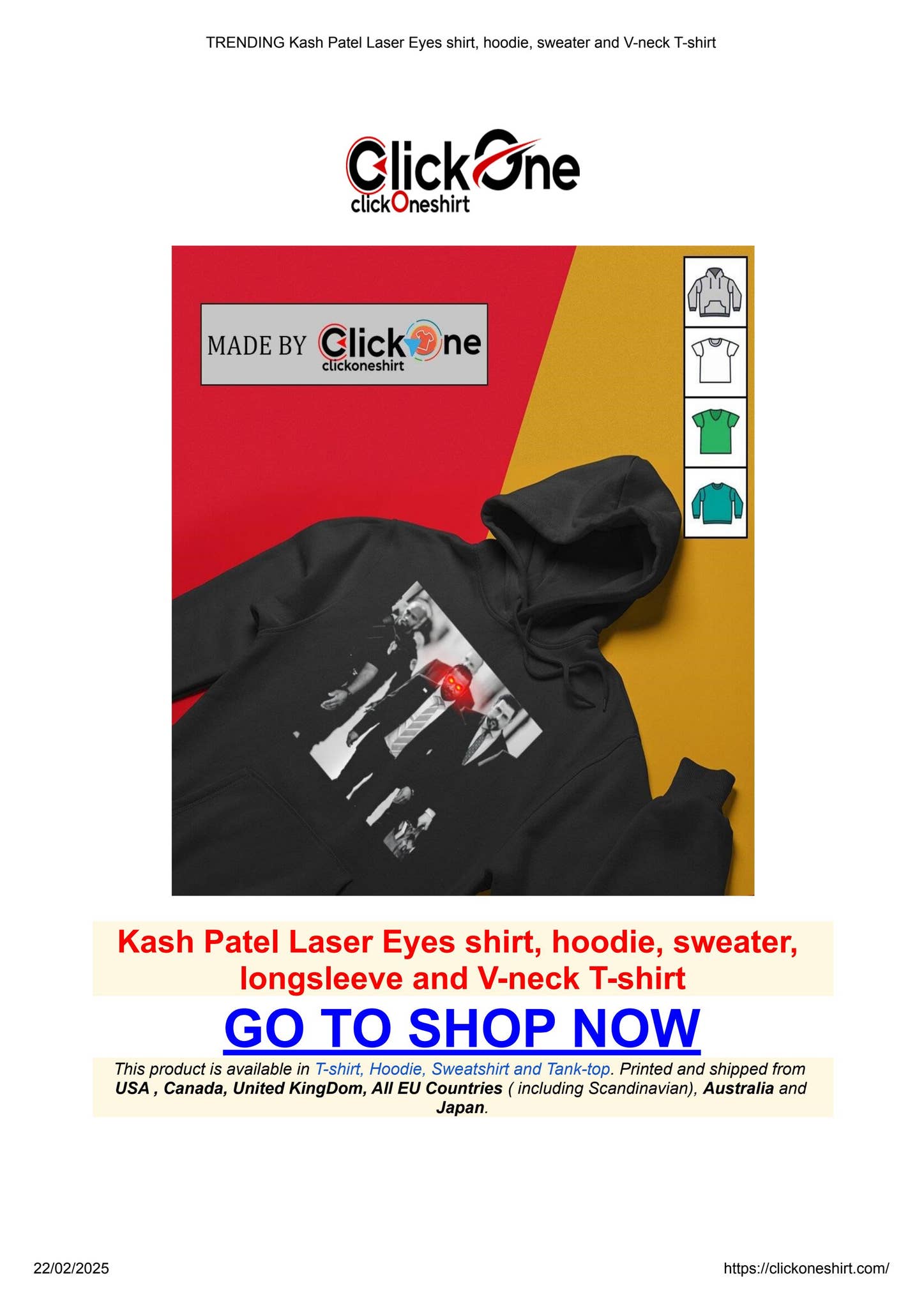 Kash Patel Laser Eyes shirt by Design AT Shop - Issuu