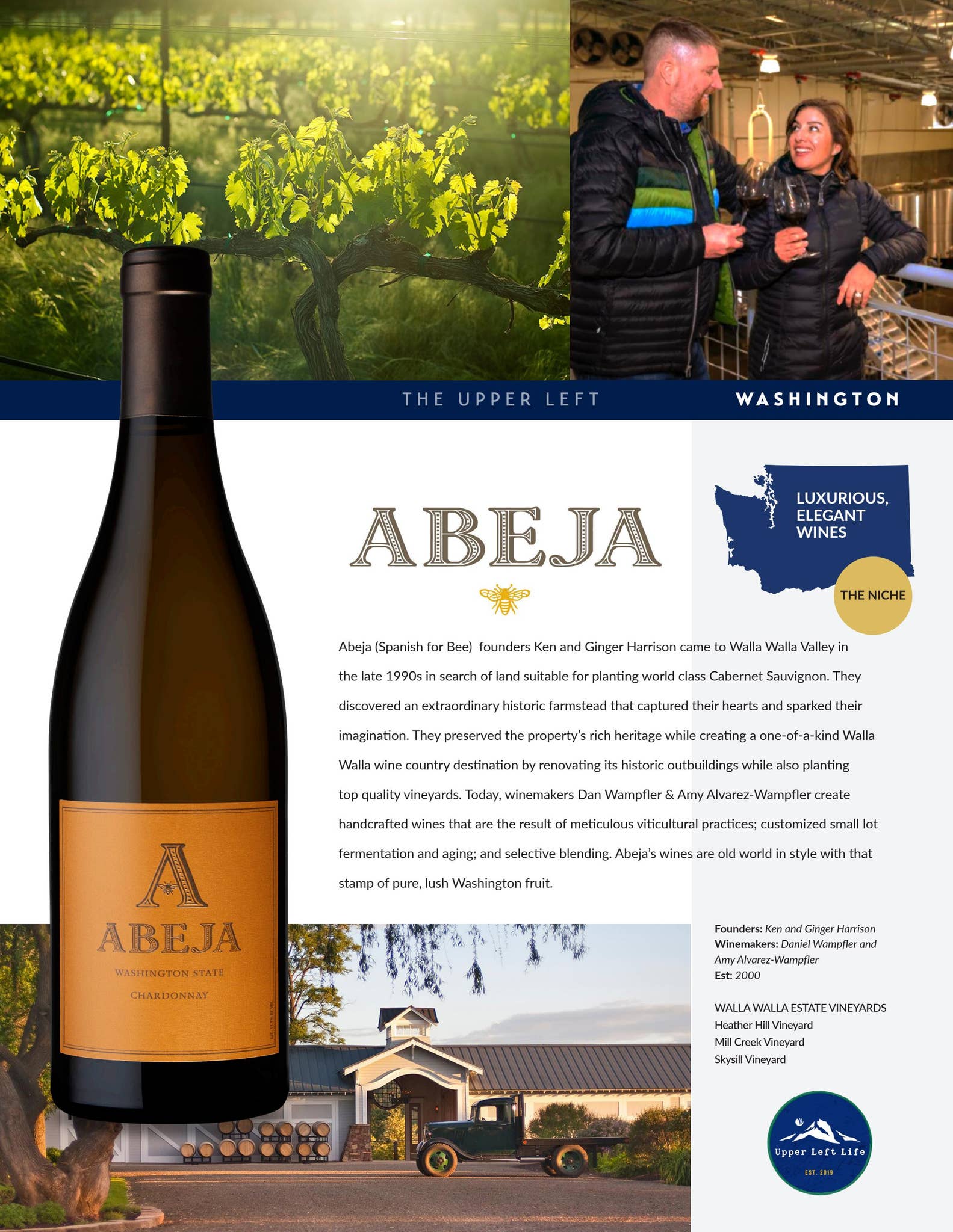 Abeja Winery · The Upper Left (Washington) · Winebow by Winebow - Issuu