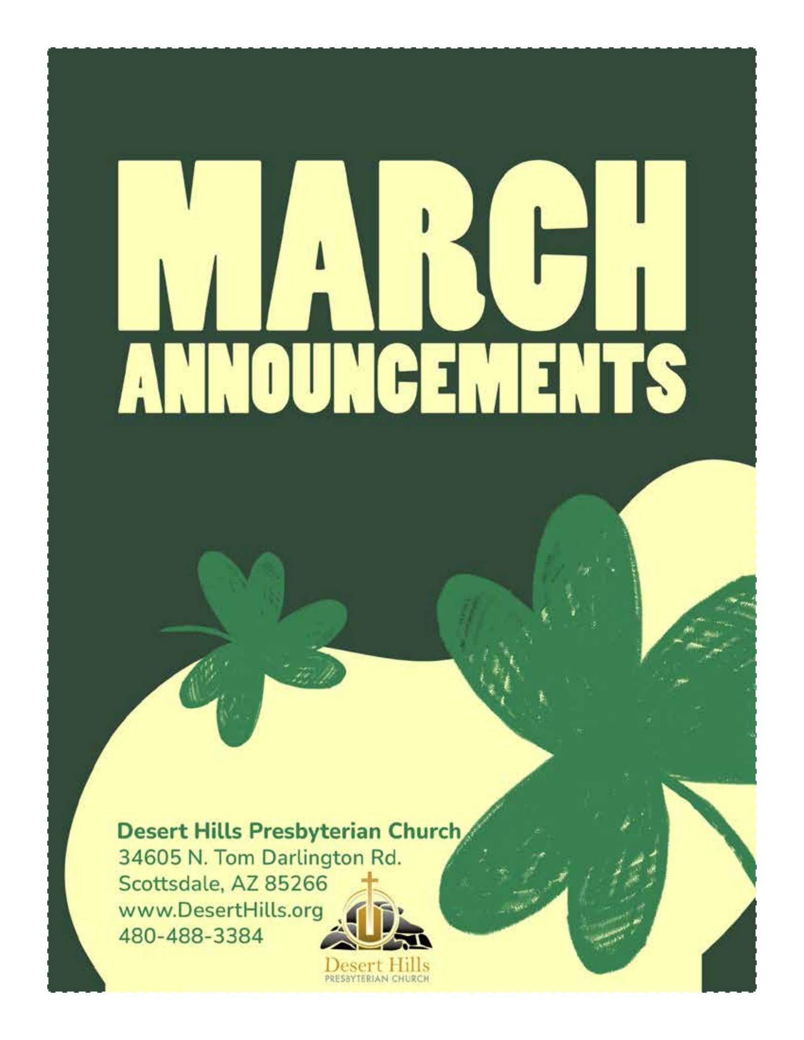 2025 March Announcements By Desert Hills Presbyterian Church Issuu