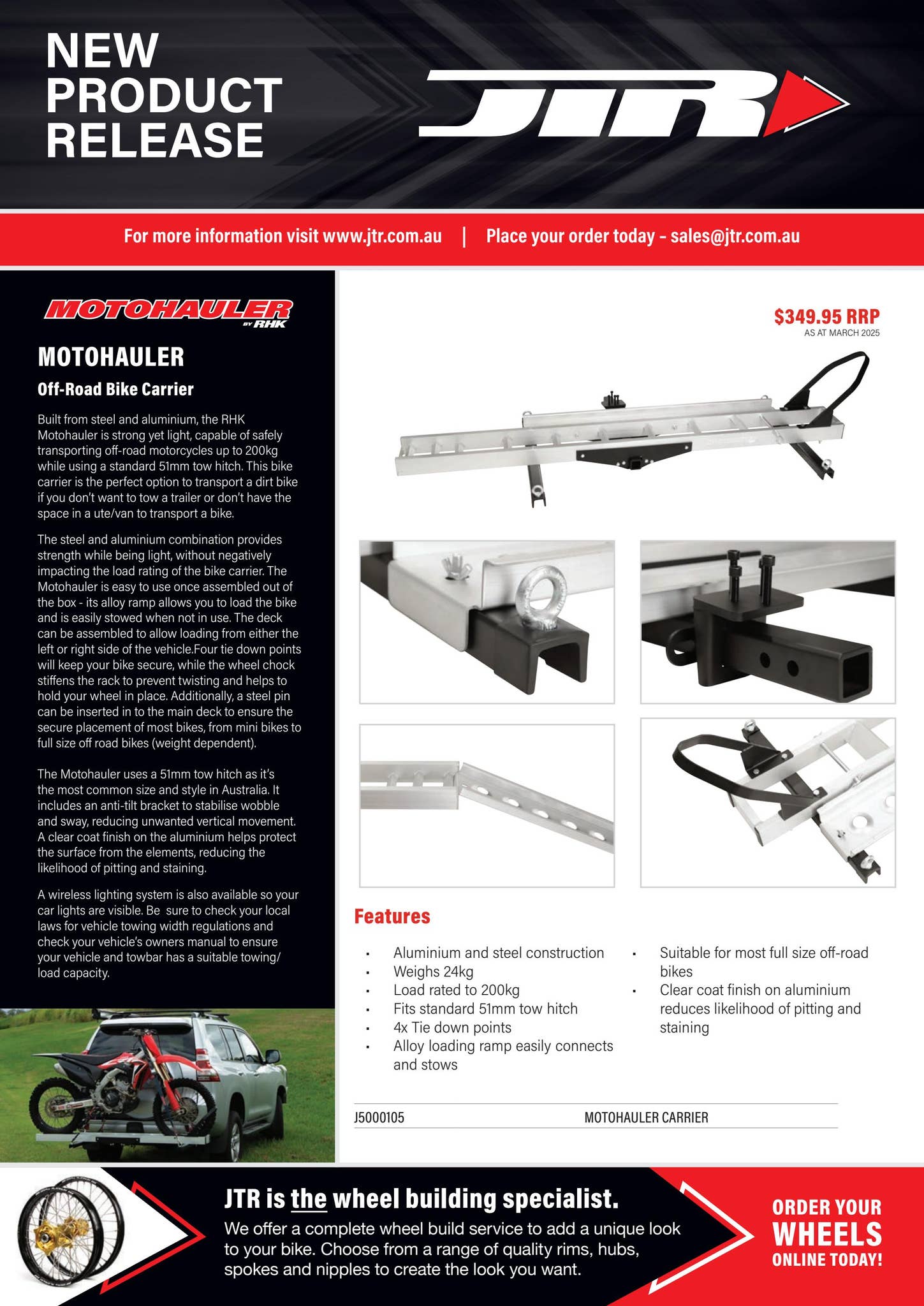 NPR - RHK - Motohauler Bike Carrier by McLeod Accessories - Issuu