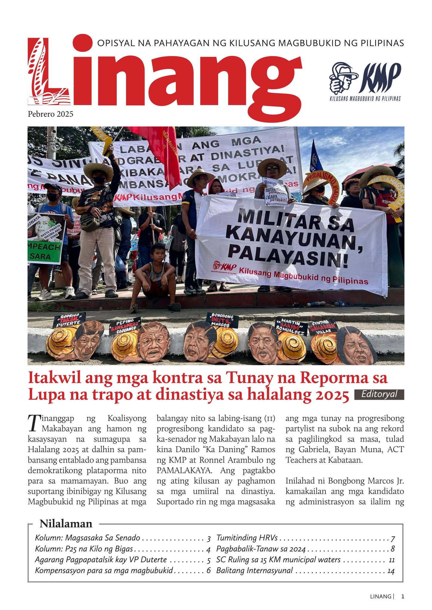Linang Pebrero 2025 by Kilusang Magbubukid ng Pilipinas - Issuu