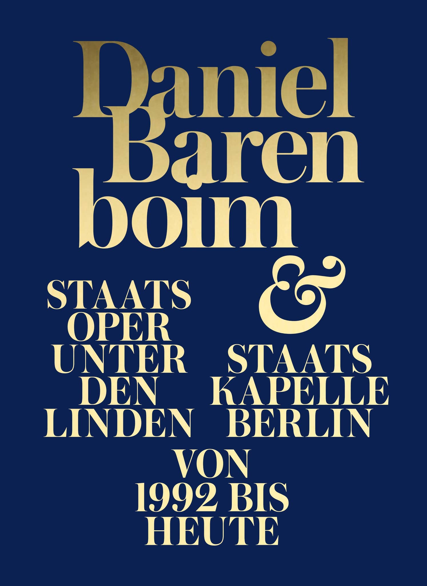 Staatsoper Unter den Linden – Dokumentation Daniel Barenboim von 1992 ...