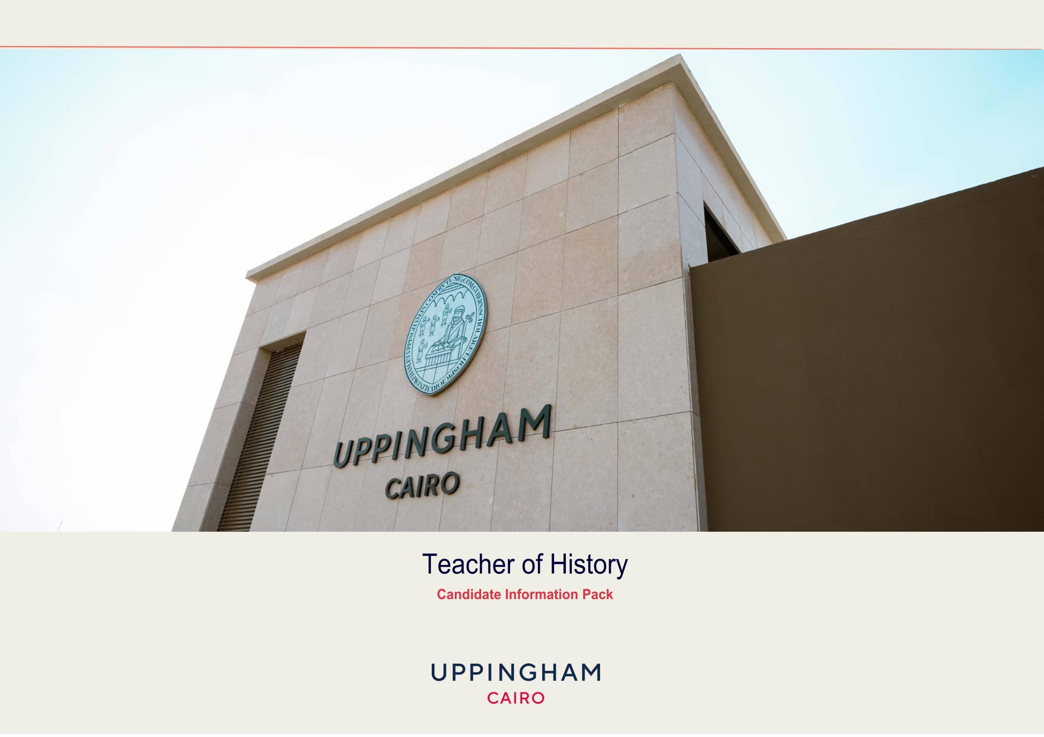 Senior School Teacher of History by Uppingham Cairo - Issuu