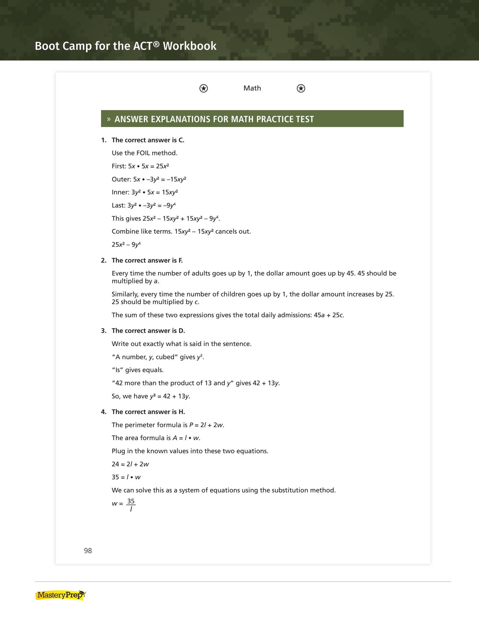 Sample | Boot Camp for the ACT by MasteryPrep - Issuu