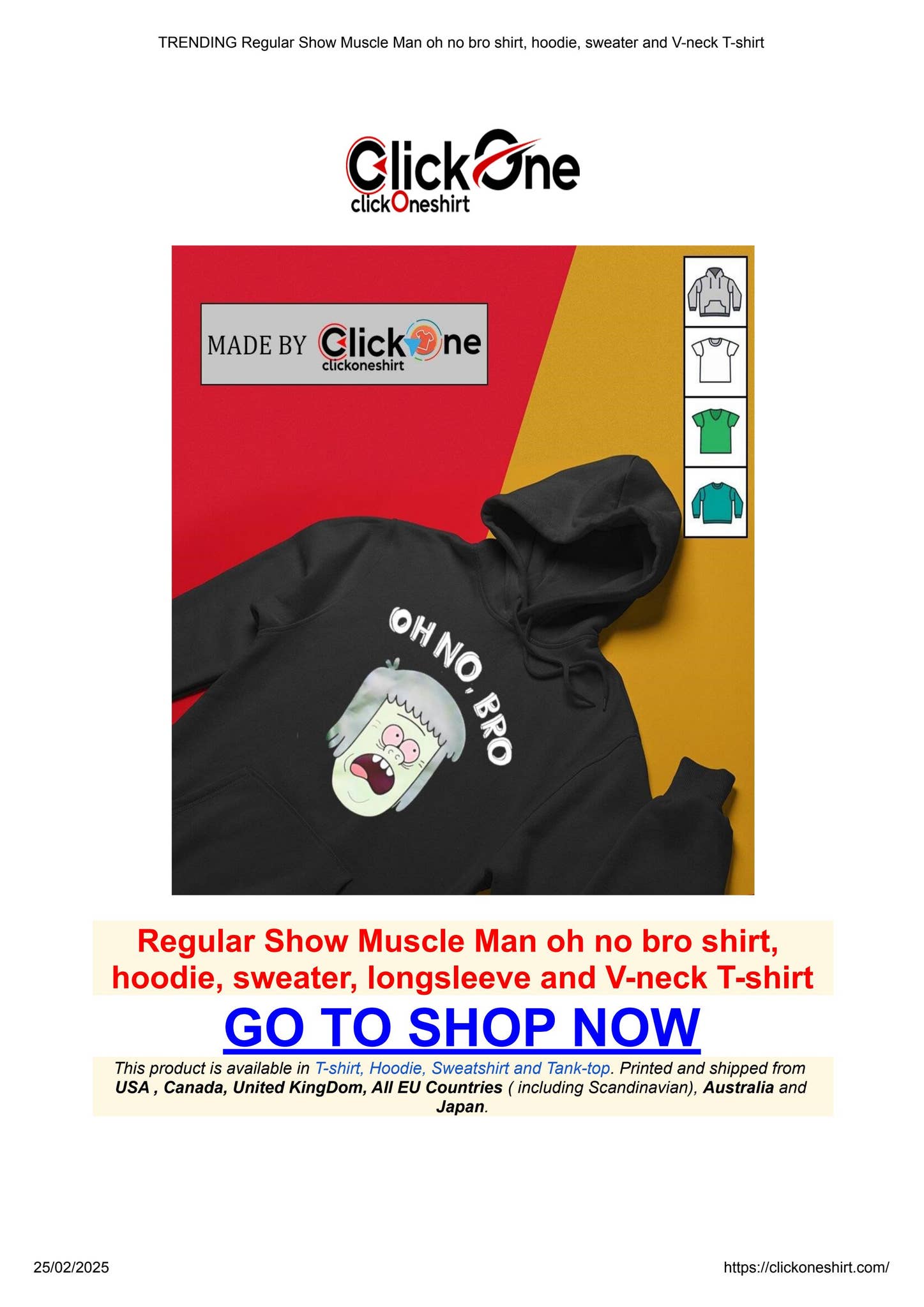 Regular Show Muscle Man Oh No Bro Shirt By Design At Shop Issuu 8784
