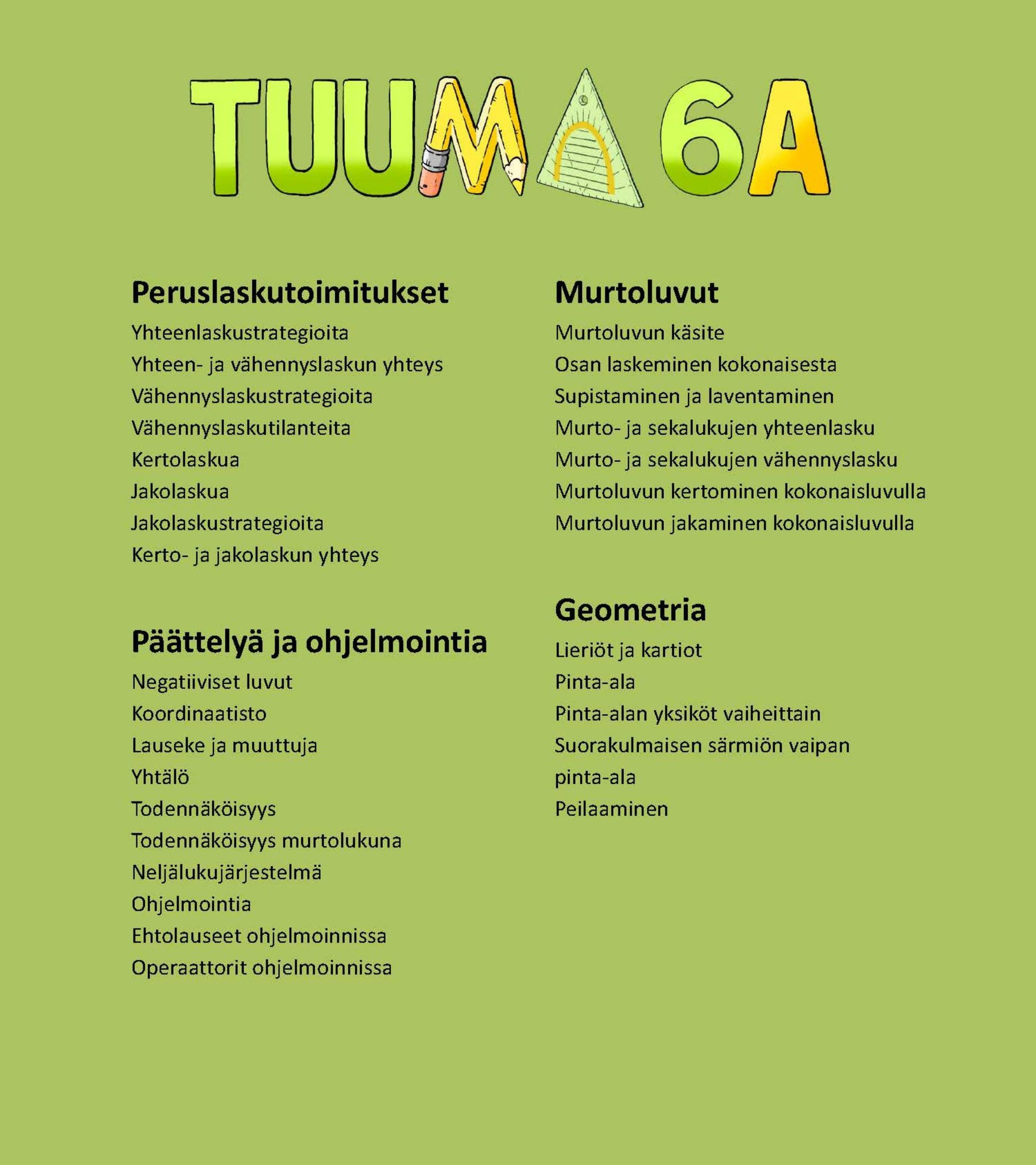 Tuuma 6A oppilaan kirja nayteaukeamia by Edukustannus - Issuu
