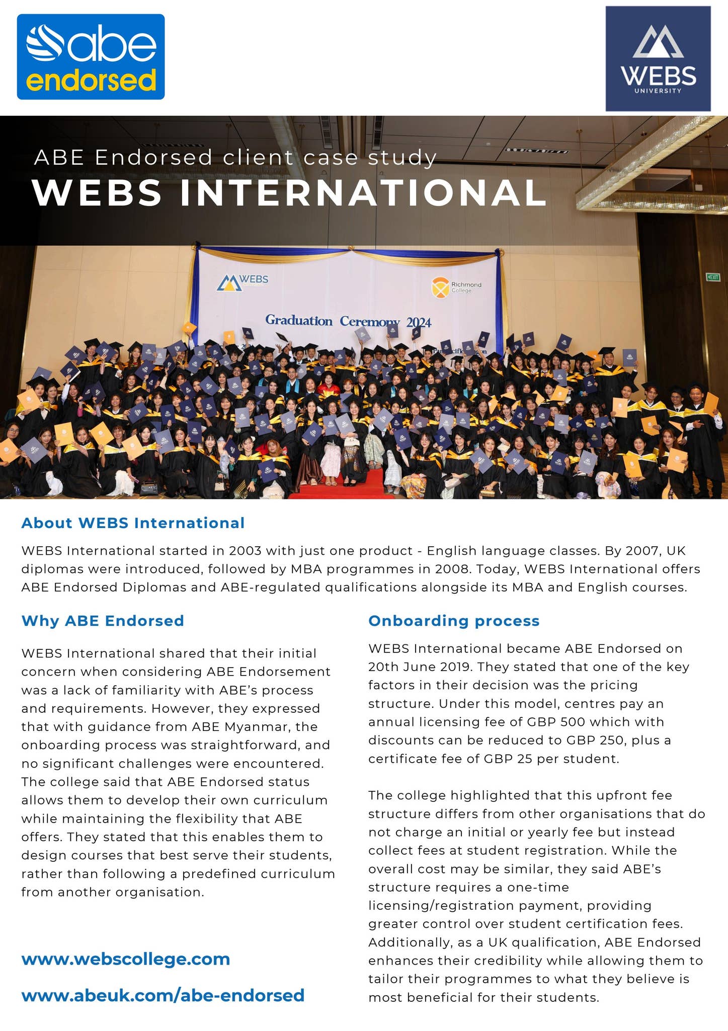 WEBS International, Myanmar | ABE Endorsed by abeuk - Issuu