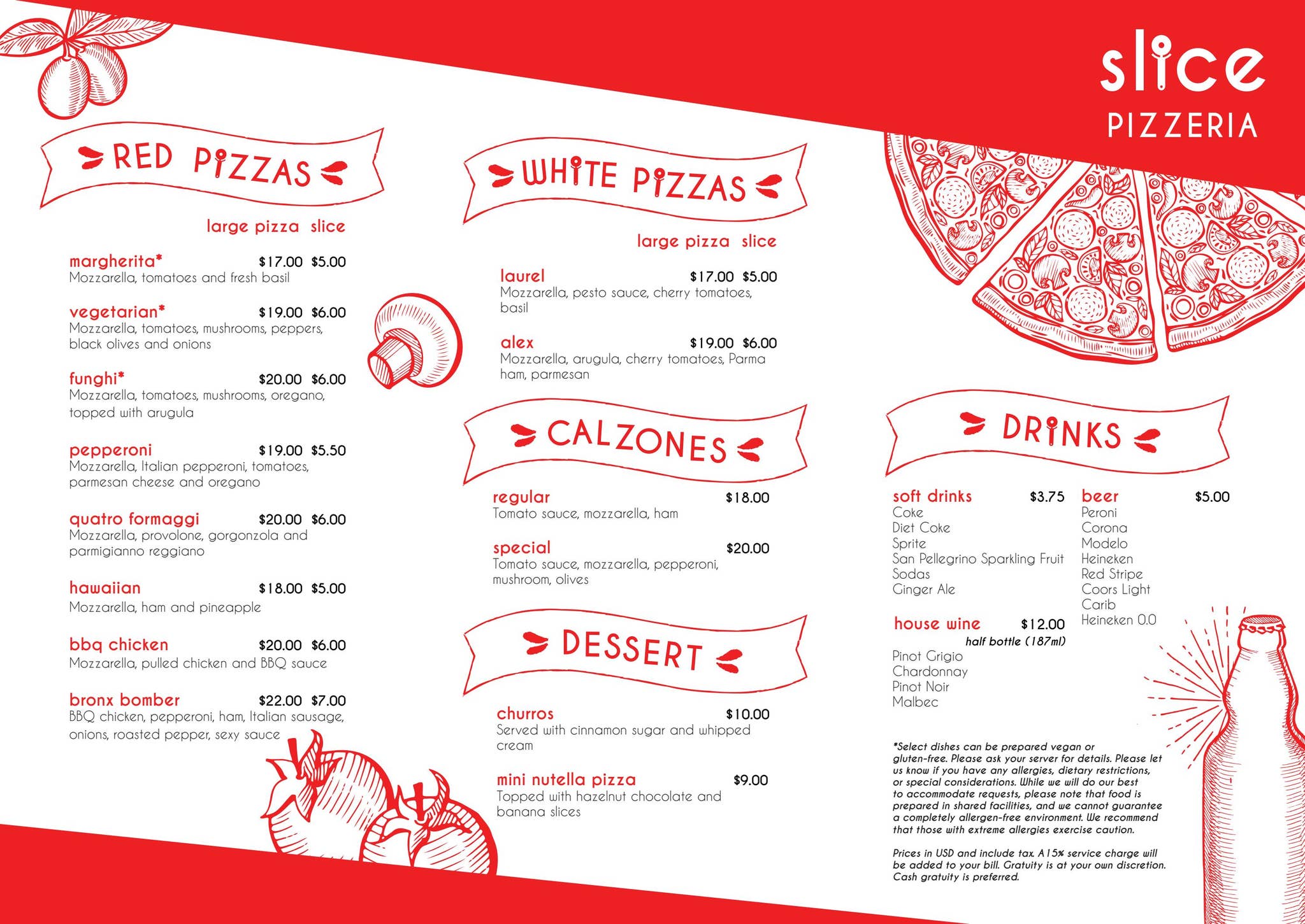 Little Bay Slice Pizzeria Menu by Divi Resorts - Issuu