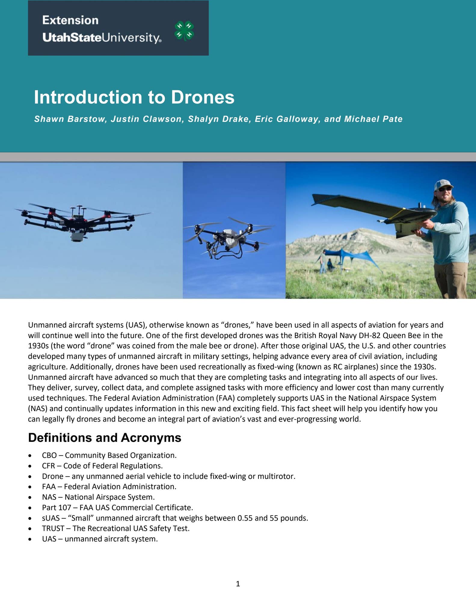 Introduction to Drones by Utah State University Extension - Issuu
