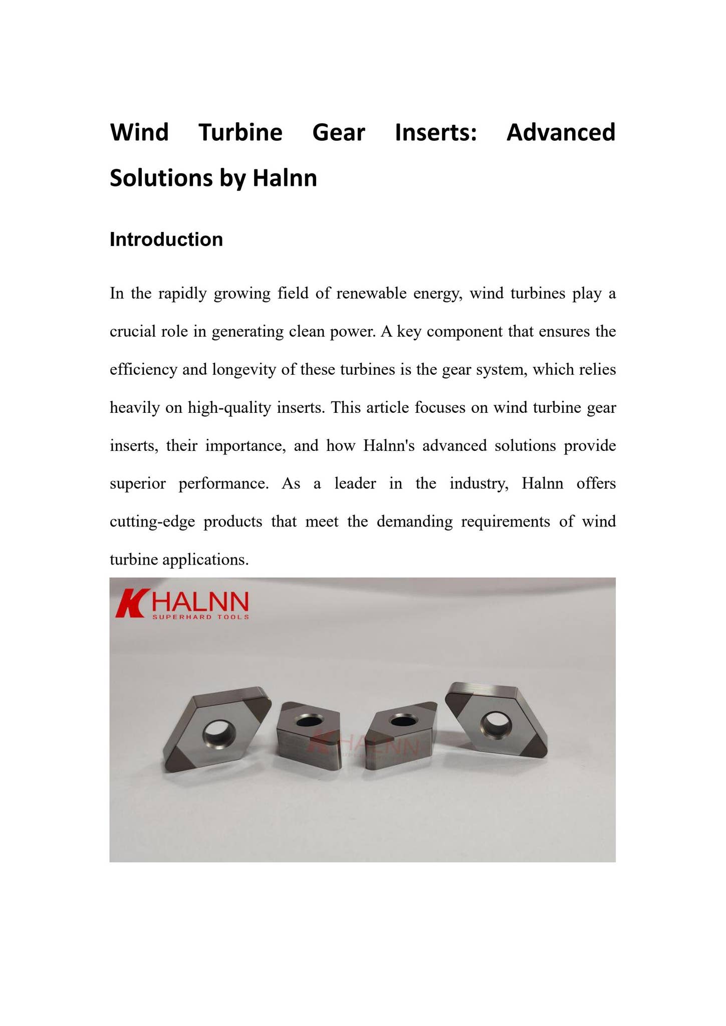 Wind Turbine Gear Inserts by LORY~ - Issuu