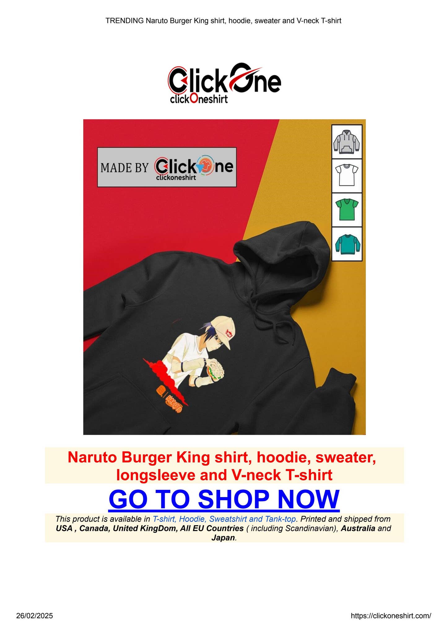 Naruto Burger King shirt by Design AT Shop - Issuu