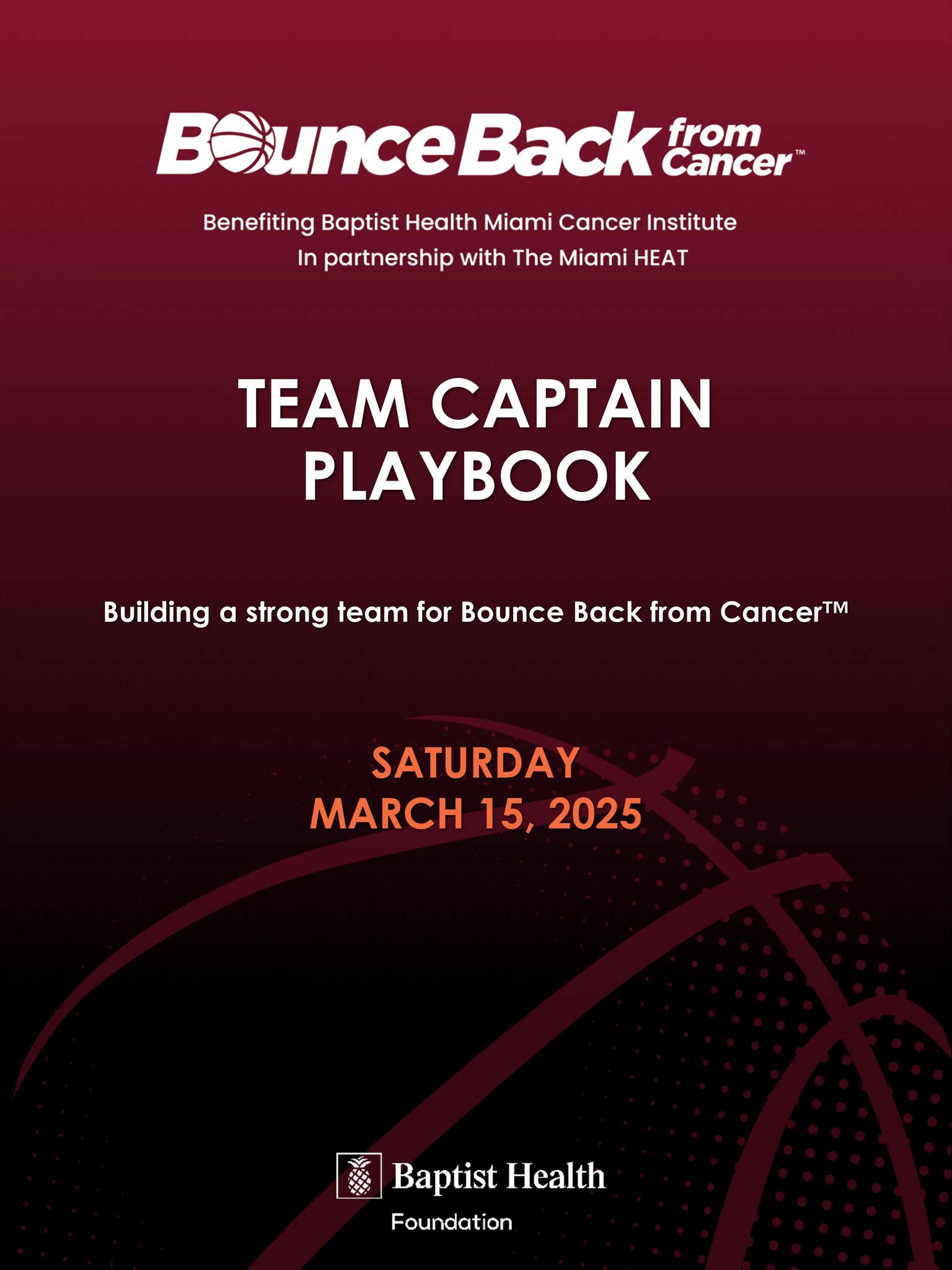 2025 Bounce Back from Cancer™ Team Captain Playbook by Baptist Health ...