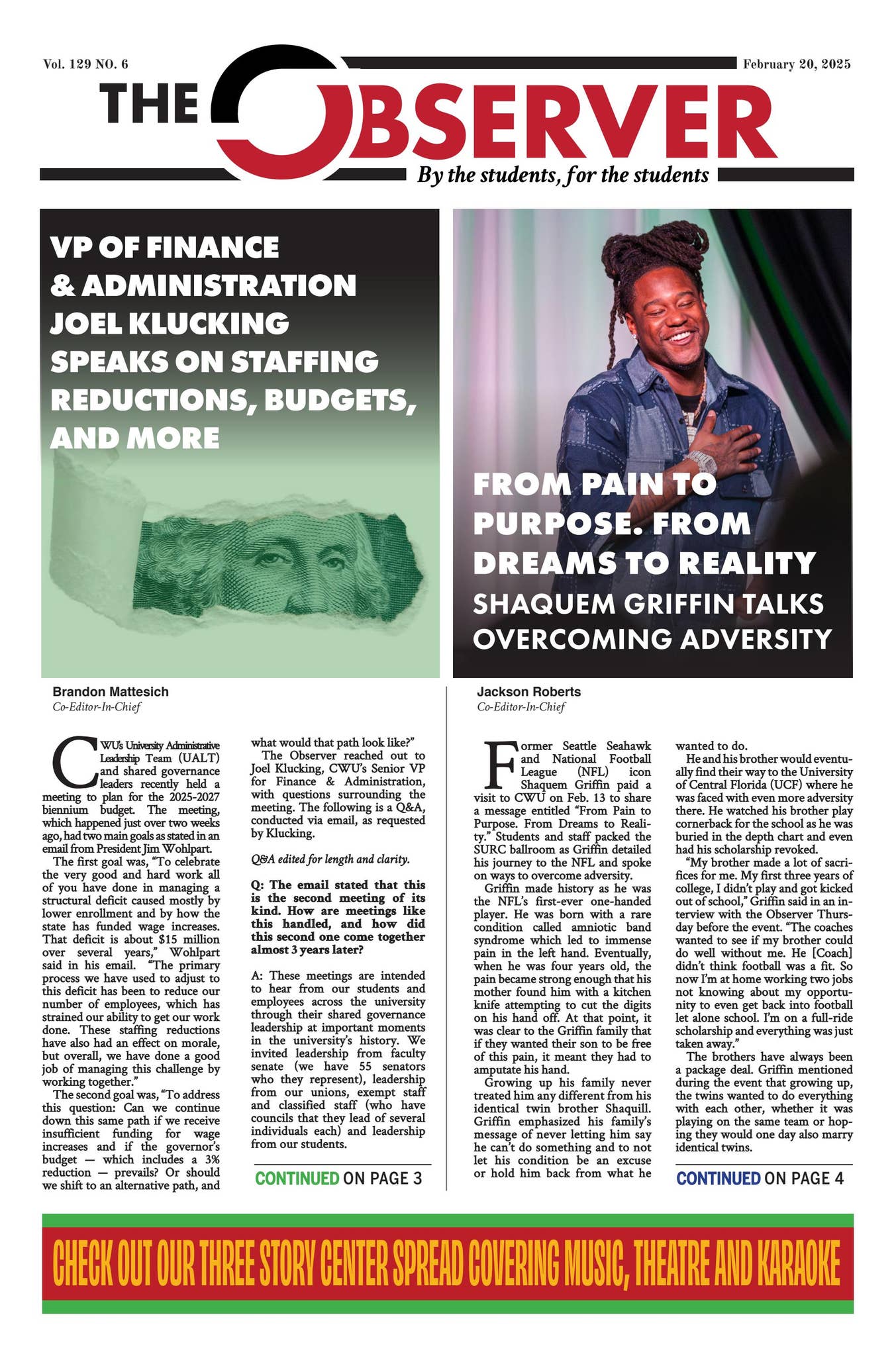 The Observer, Winter 2025 – Issue6 by CWU Observer - Issuu