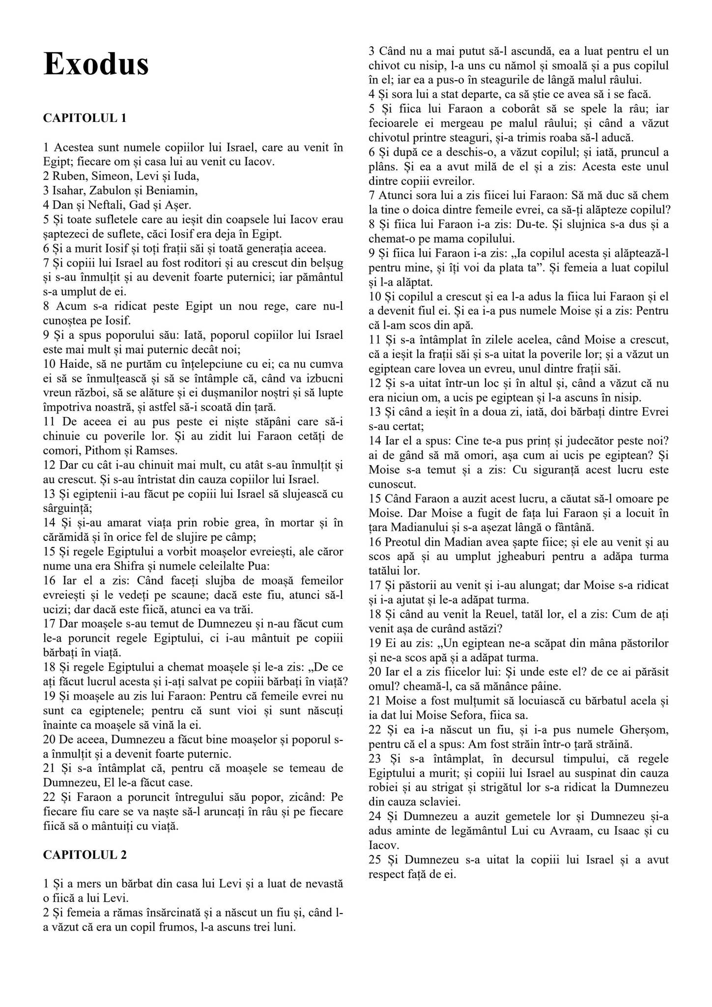 Romanian - The Book of Exodus by Filipino Tracts and Literature Society ...