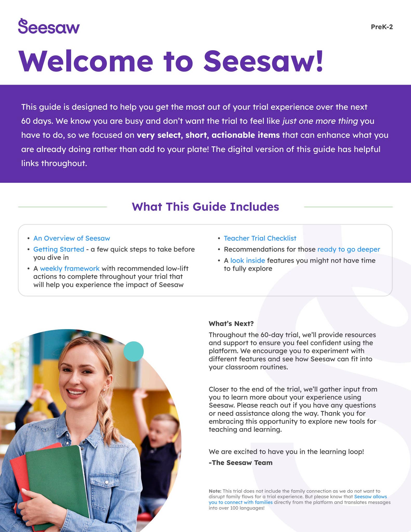 Seesaw Trial Guide for Teacher (PreK-2) by seesawlearning - Issuu