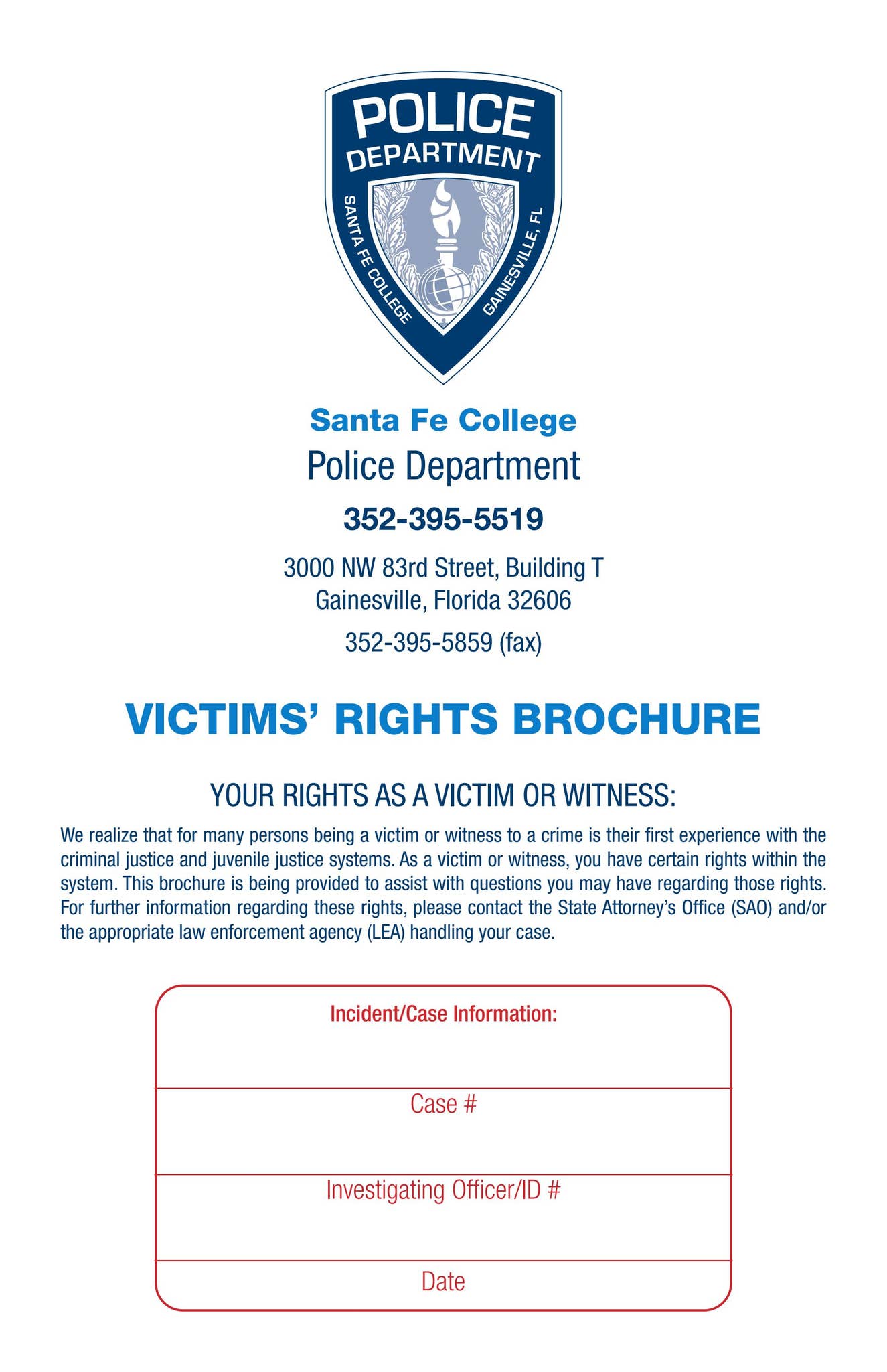 SFPD 2024 Victims Rights Brochure by Santa Fe College - Issuu