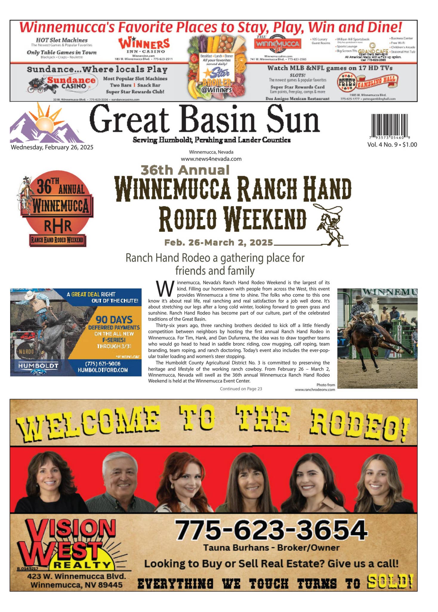 2025 Ranch Hand Rodeo Wrapper by Winnemucca Publishing - Issuu