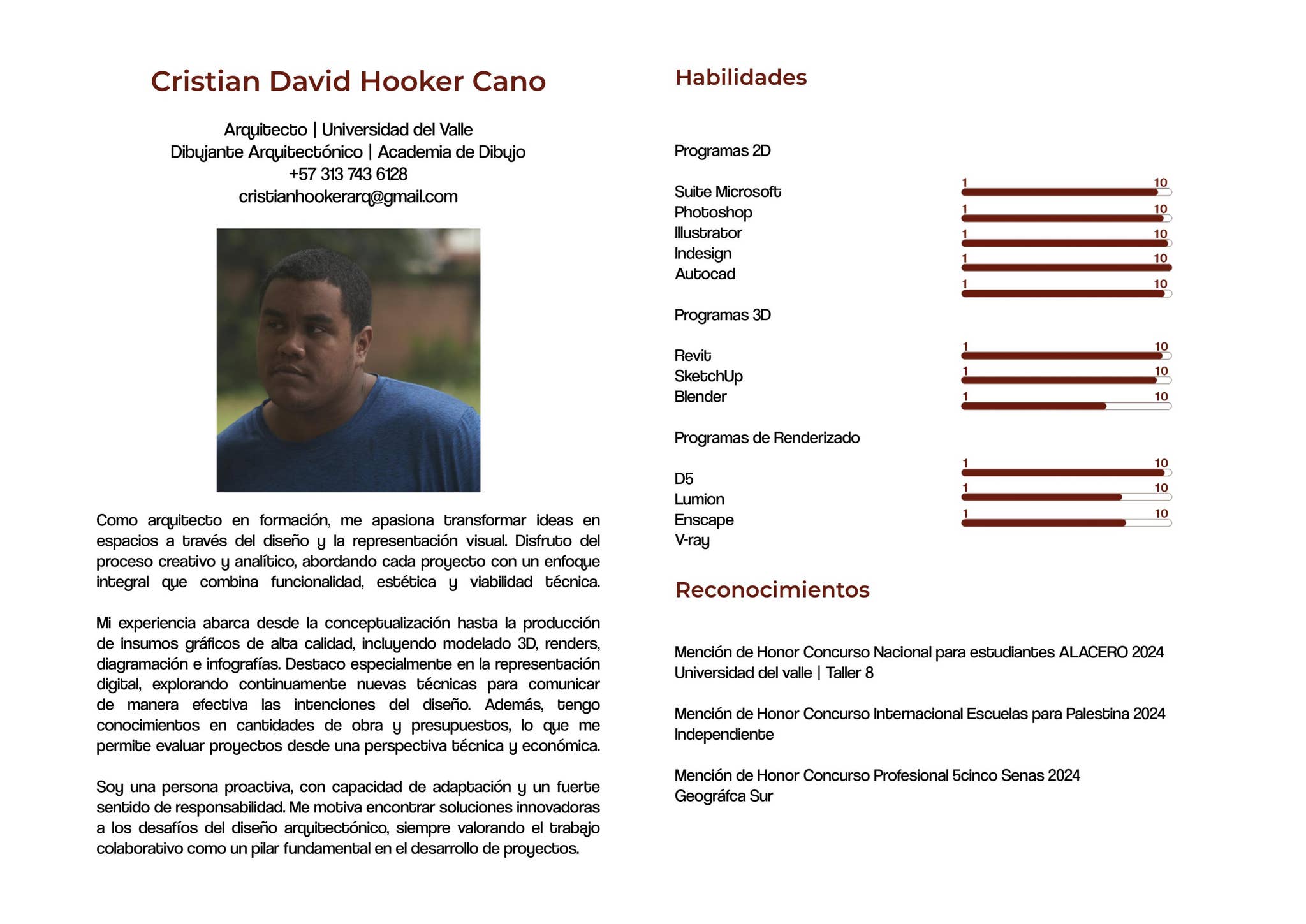 CV CRSTIAN HOOKER 2025 by CRISTIAN DAVID HOOKER CANO - Issuu
